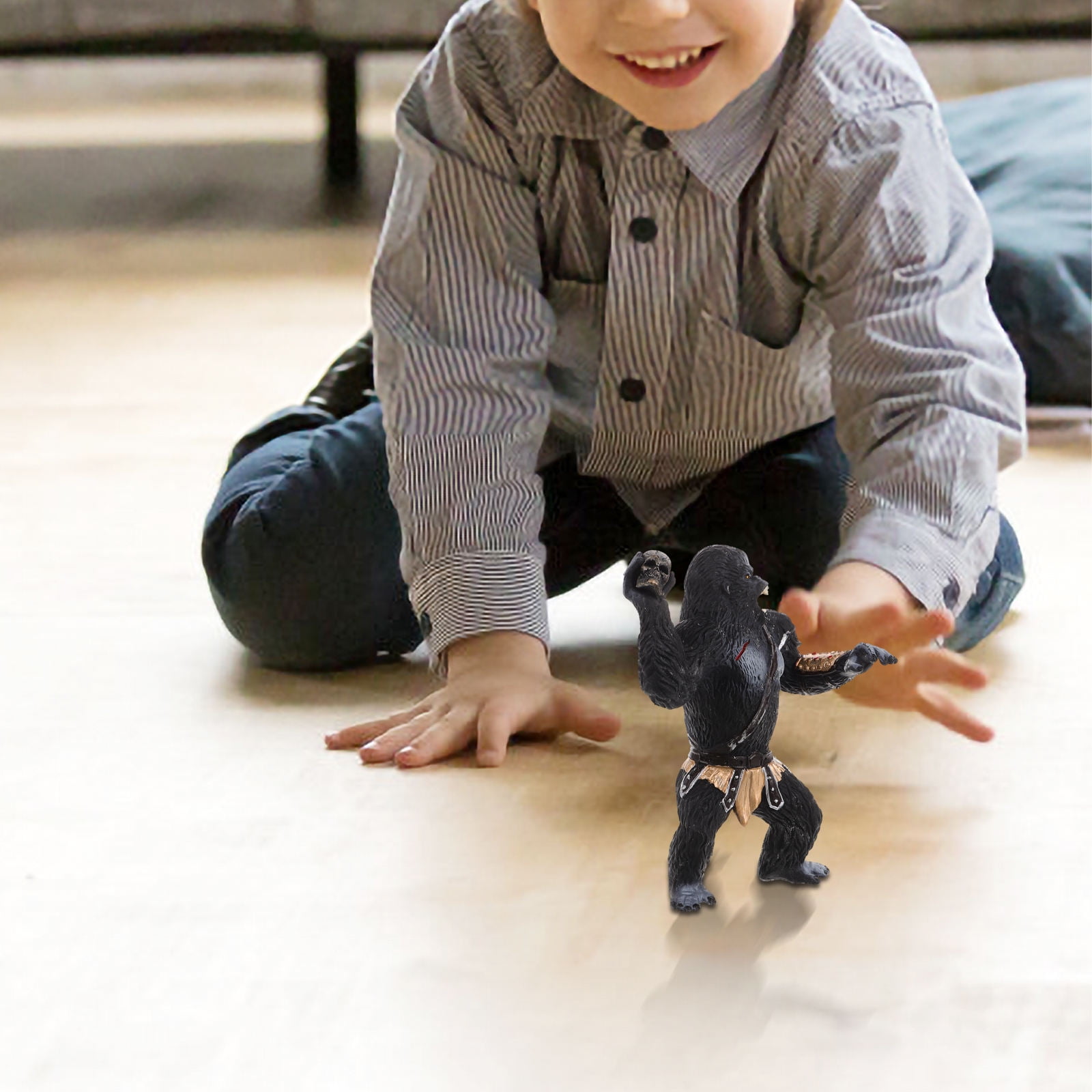 WHAMVOX Realistic Gorilla Figure Gorilla Model Toy Plastic Monkey ...