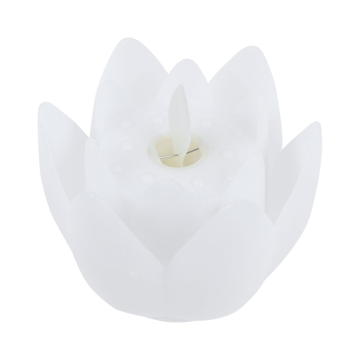 WHAMVOX Realistic Lotus Shaped LED Candle for Lighting Plastic ...