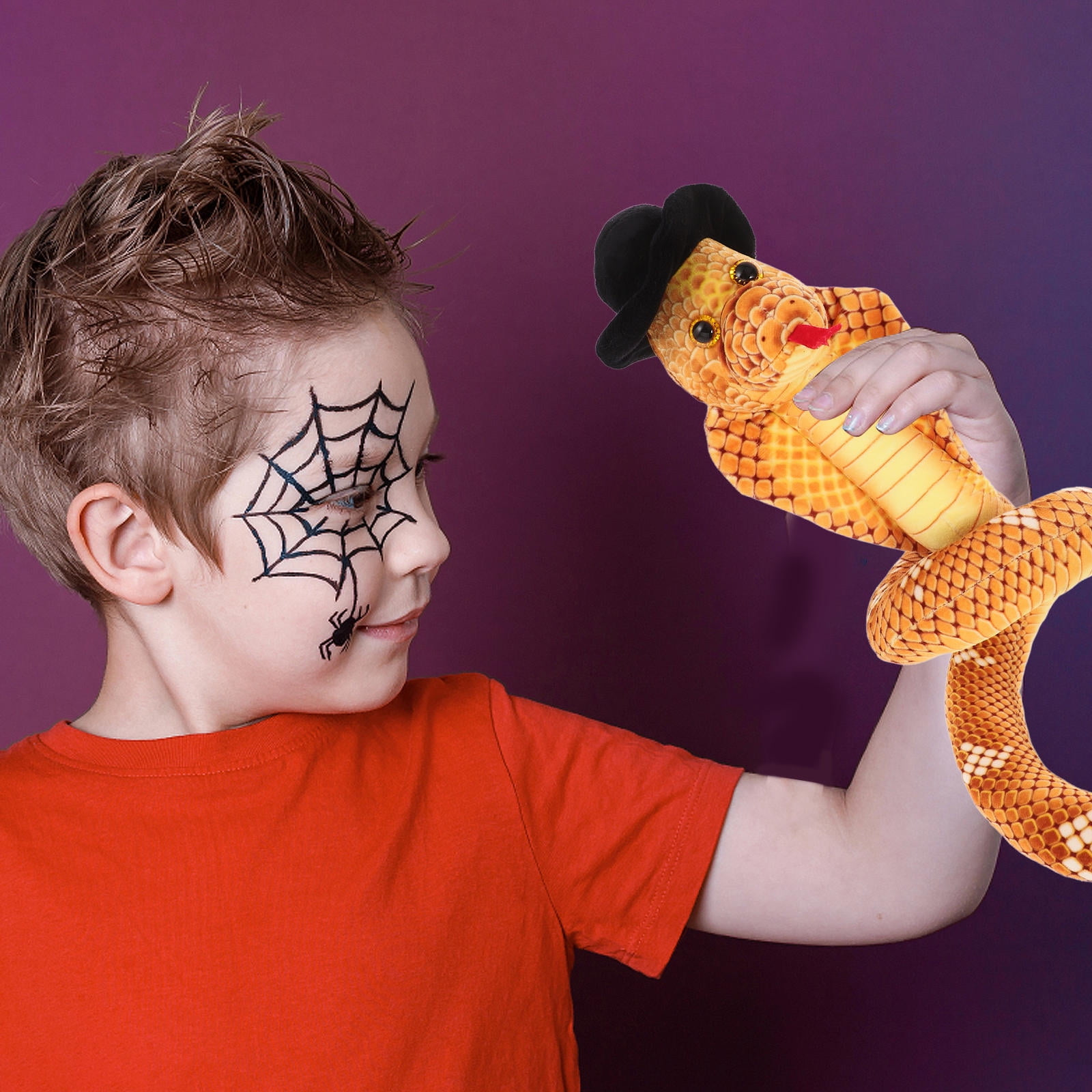 WHAMVOX Realistic Snake Toy Plush Snake Stuffed Snake Animal Plush Toy ...