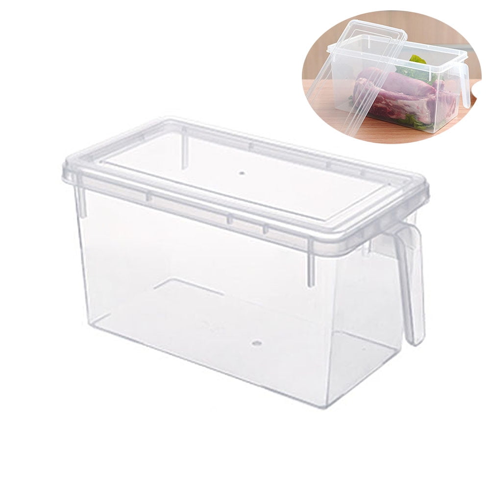 WHAMVOX Rectangular Crisper Box with Handle for Kitchen Use Made of ...