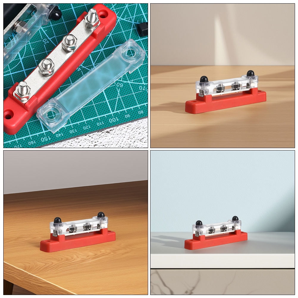 WHAMVOX Red Black Single Row Terminal Block for RV Boat Easy ...