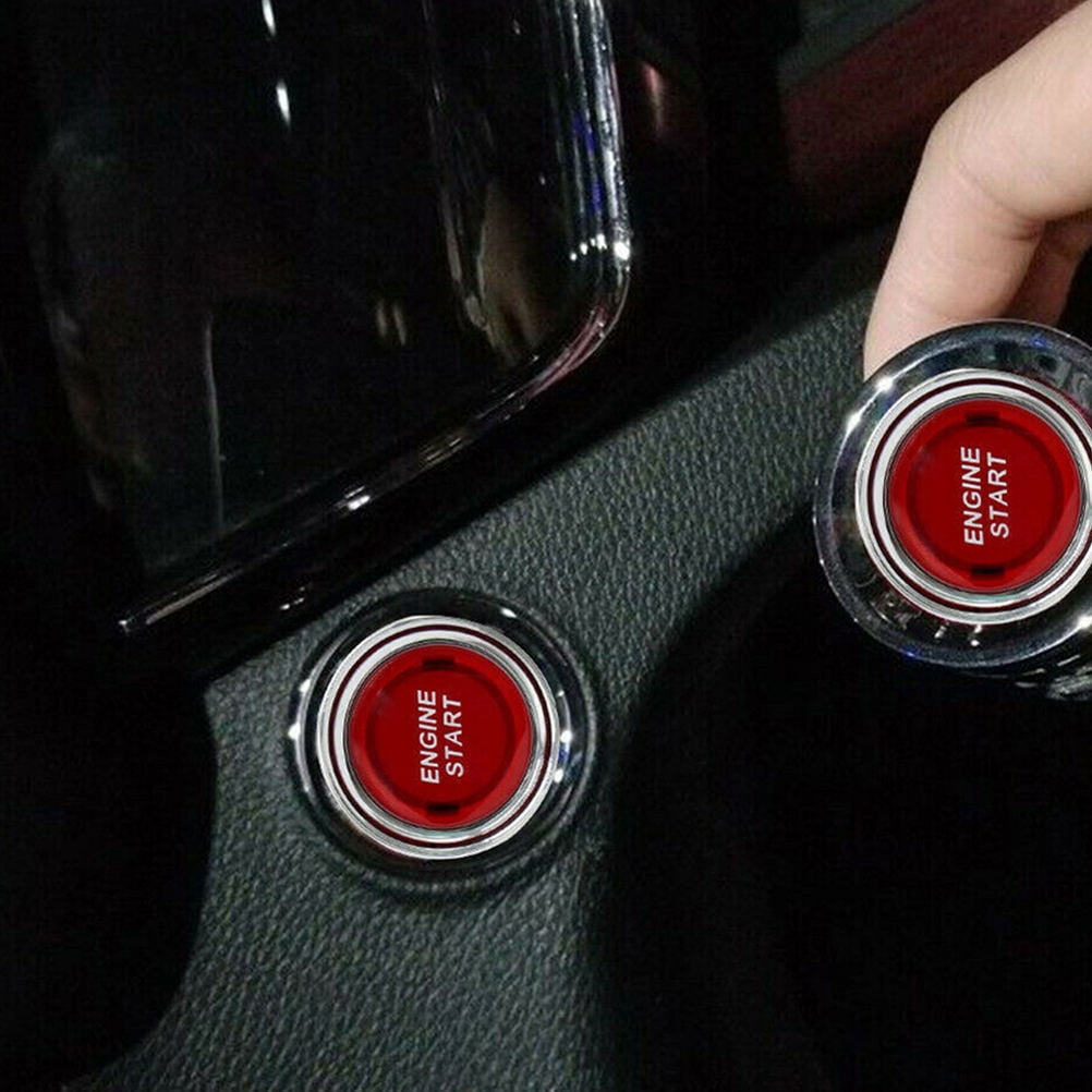 WHAMVOX Red Car Engine Start Button with LED Light for Visibility 12V ...