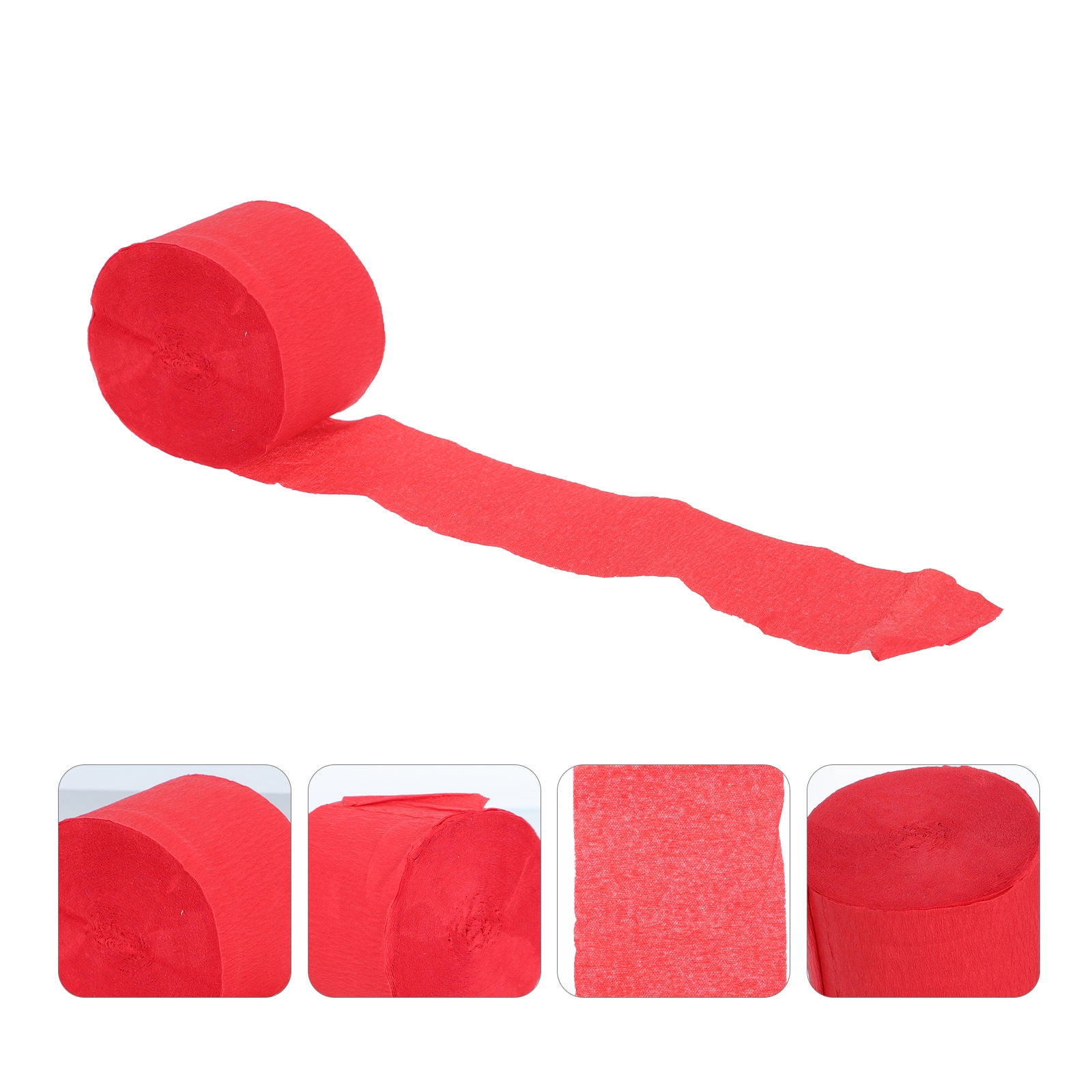 WHAMVOX Red Crepe Paper Rolls for Decoration Brighten Up Your Space ...