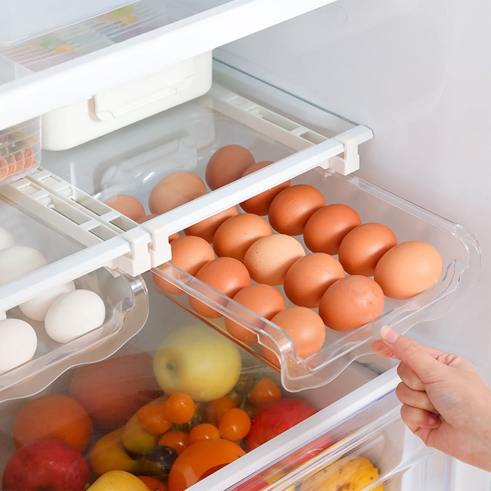 PENIKOKO Refrigerator Eggs Container Plastic 1Set 13.4x9.1in - Walmart.com