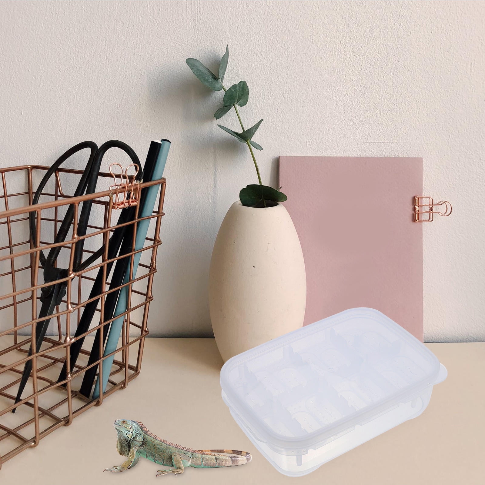 WHAMVOX Reptile Breeding Box Multiple Holes Reptile Egg Incubator ...