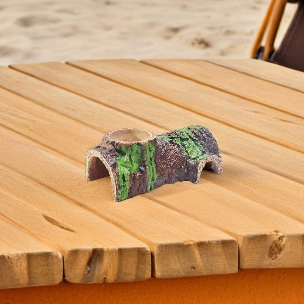 WHAMVOX Reptile Cave Basking Area Hideout Simulation Bark Platform For ...