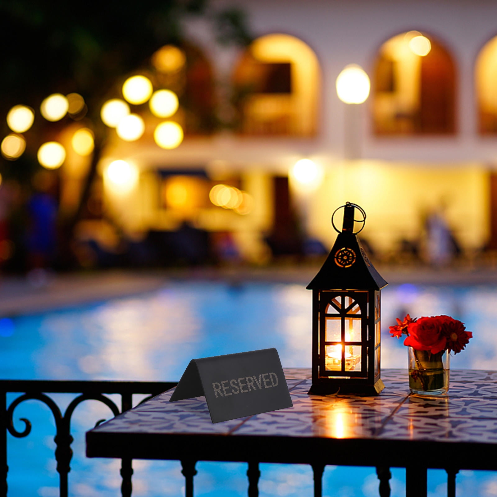 WHAMVOX Reserved Tent Sign for Wedding Chairs, Mini Chalkboard Signs ...