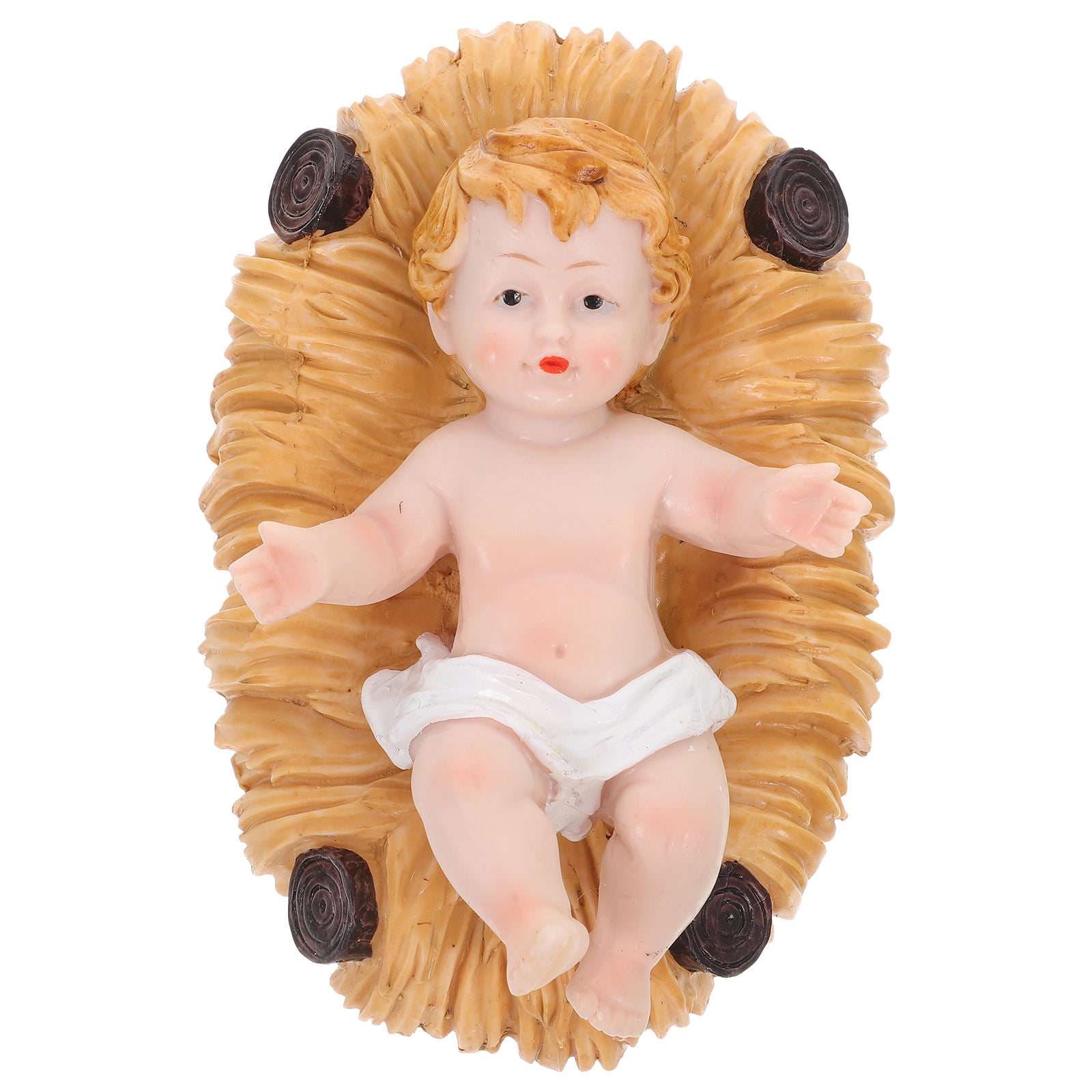 WHAMVOX Resin Baby Jesus Figurine Table Centerpiece Religious Decor ...
