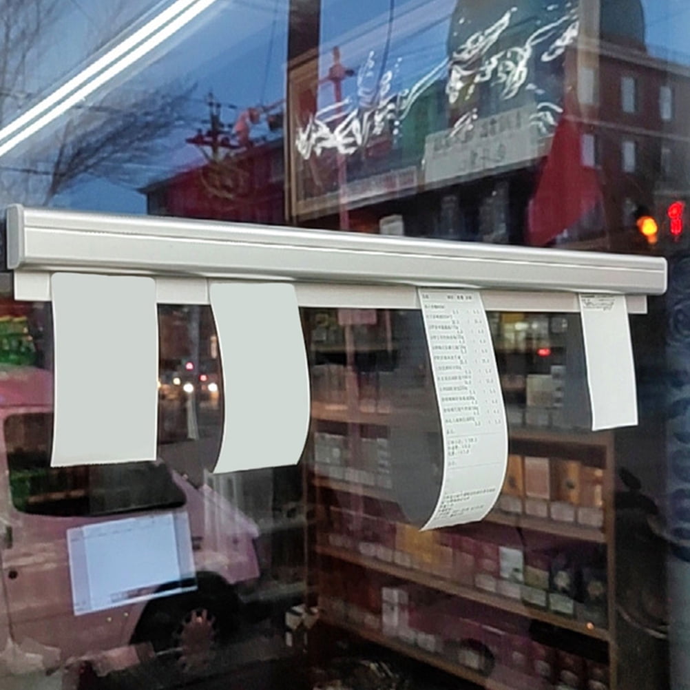 WHAMVOX Restaurant Ticket Holder Silver Kitchen Slide Check Rack for ...