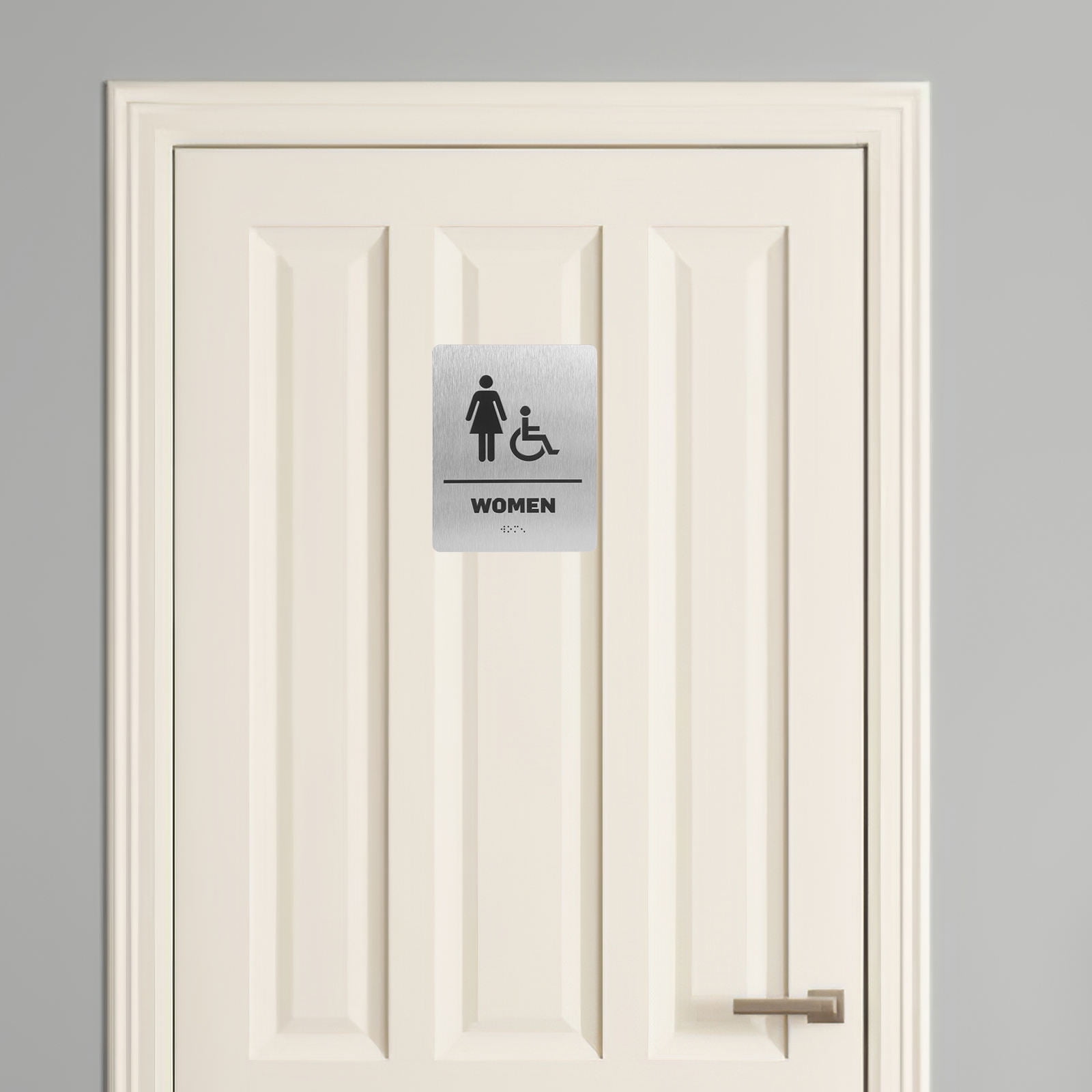 WHAMVOX Restroom Sign Women Bathroom Sign Metal Sign Toilet ...