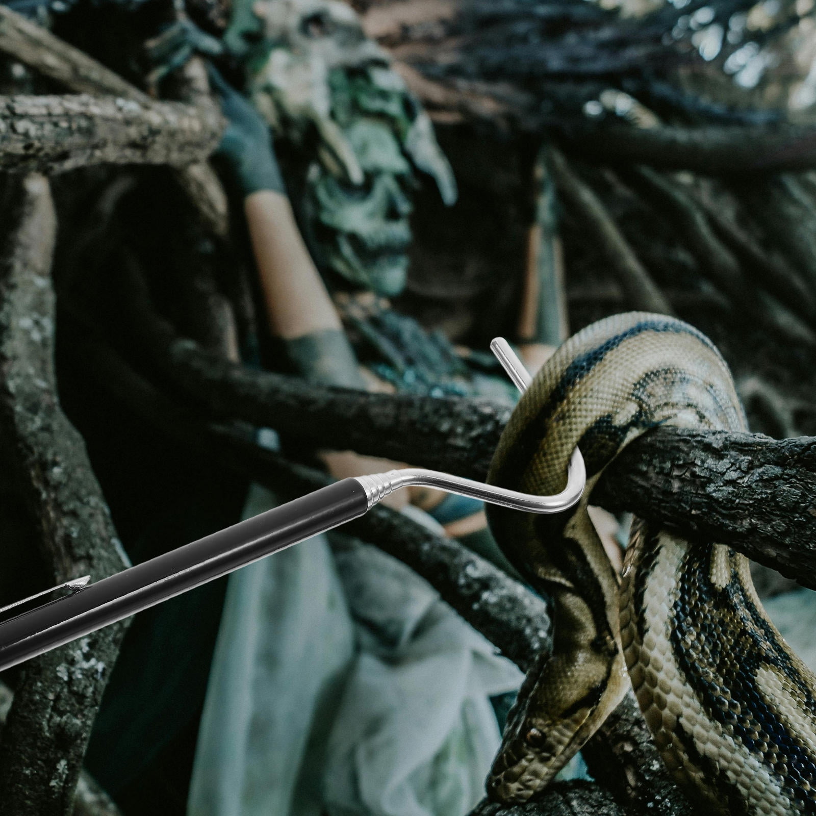 WHAMVOX Retractable Reptile Hook Retractable Snake Catching Hook ...