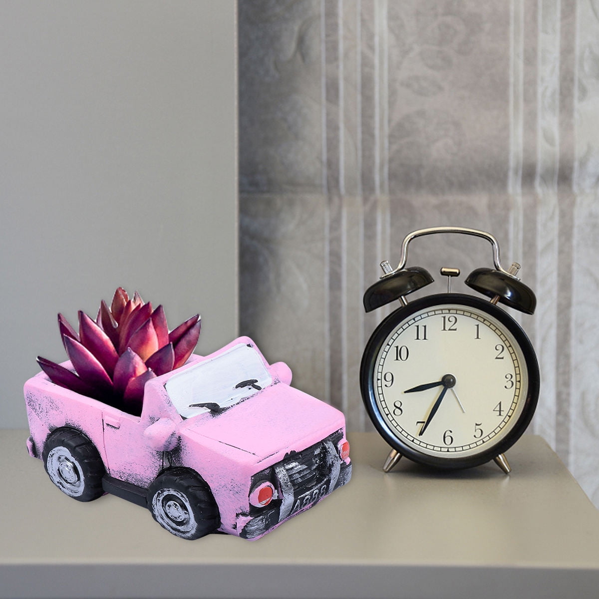 WHAMVOX Retro Creative Pink Car Planter for Succulent Plants with ...
