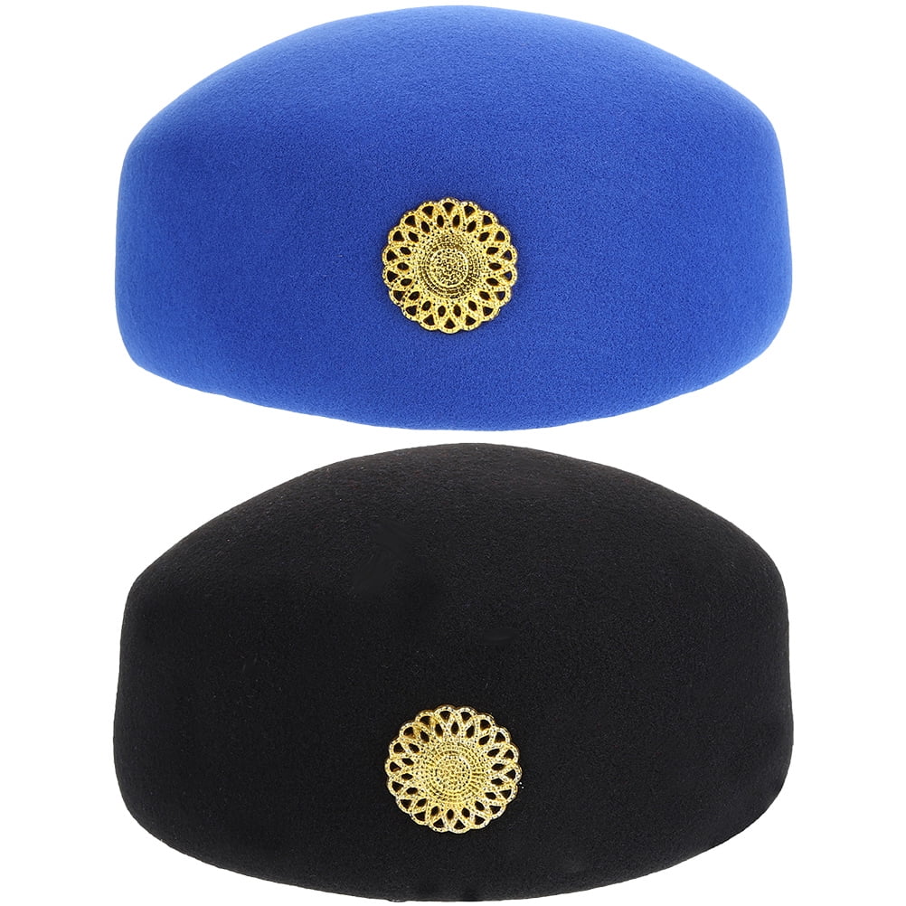 WHAMVOX Retro Flight Attendant Hat for Decor Elegant Stewardess Design ...