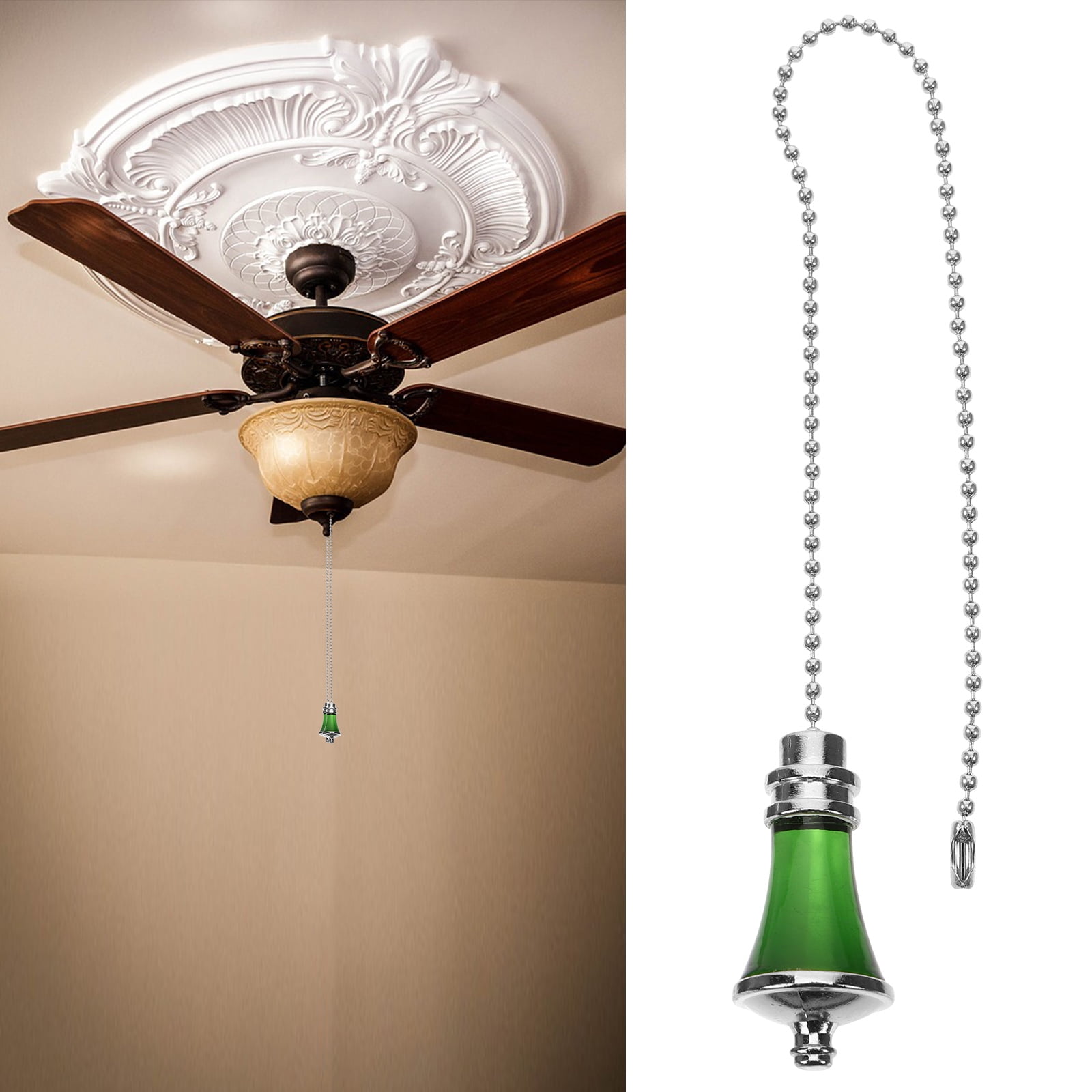 WHAMVOX Retro Lighting Ceiling Fan Extender Curtain Decoration ...