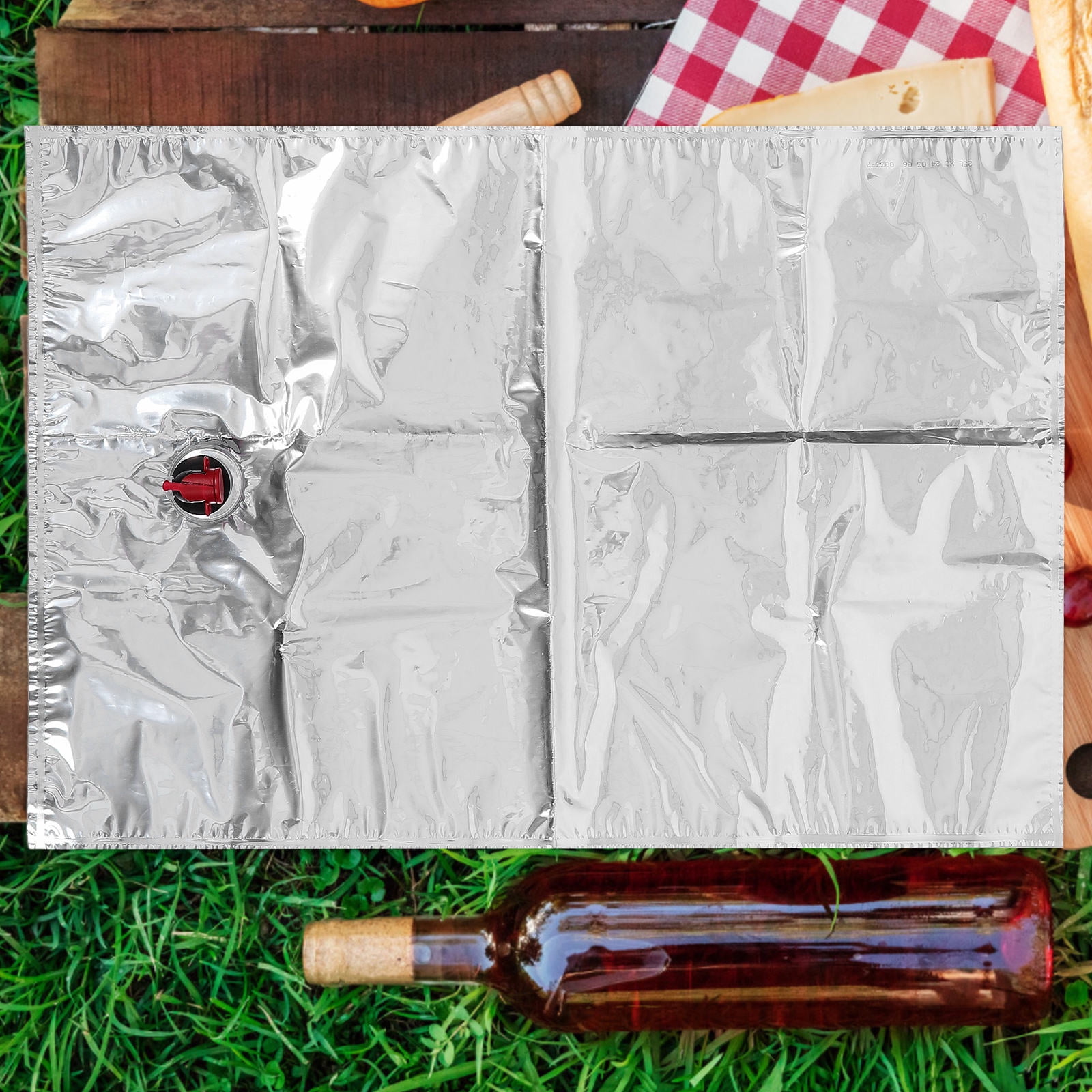 WHAMVOX Reusable Wine Dispenser Bag with Spout for Travel and Parties ...
