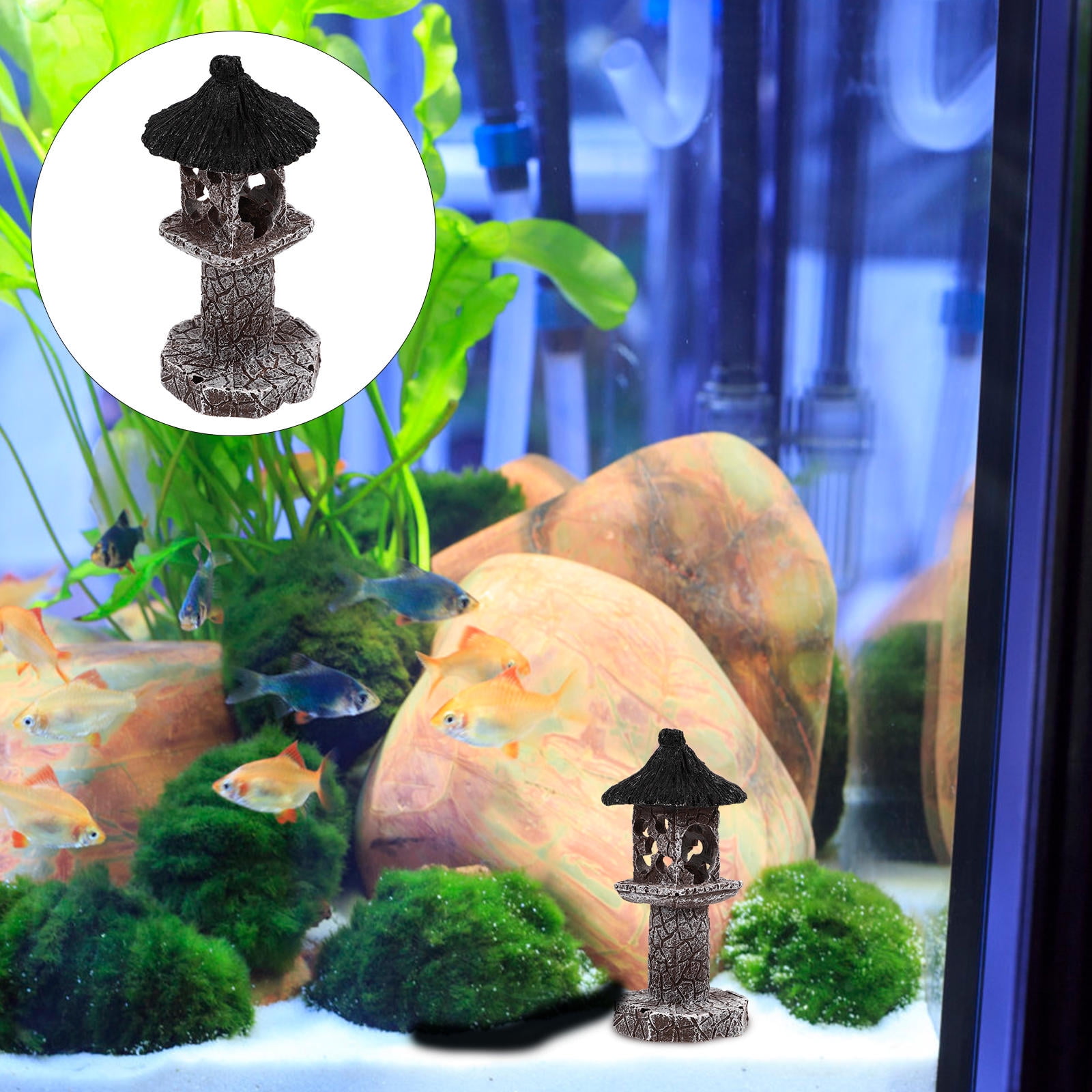 WHAMVOX Root Fish Realistic Lamp Post Decoration Lifelike Aquarium ...