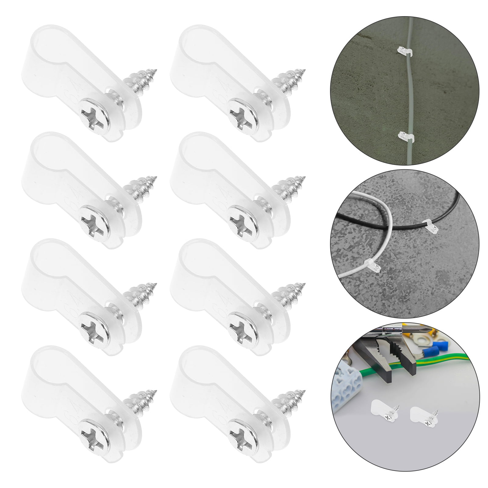 WHAMVOX Rope Light Clips with Stainless Steel Screws for Home 1/4 Inch ...
