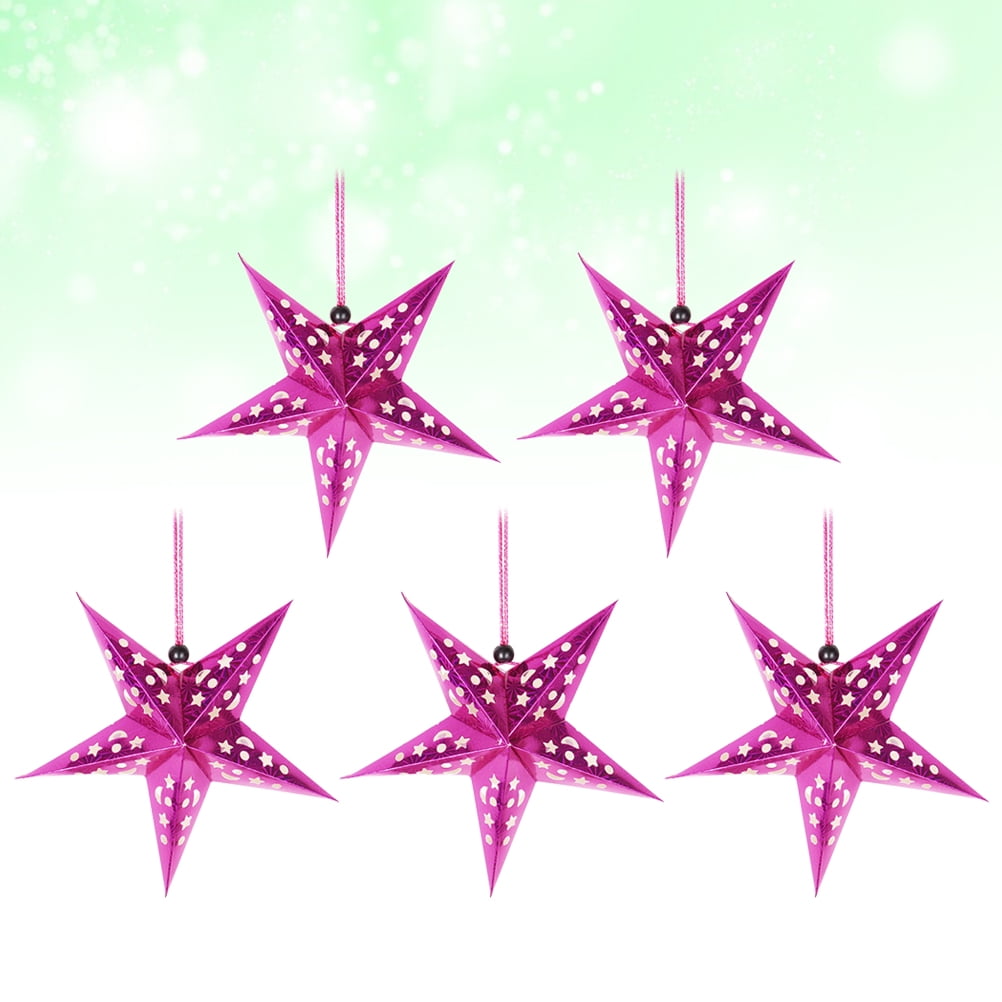 WHAMVOX Rosy Paper Star Lamp Shade for Decoration with Beautiful Design ...