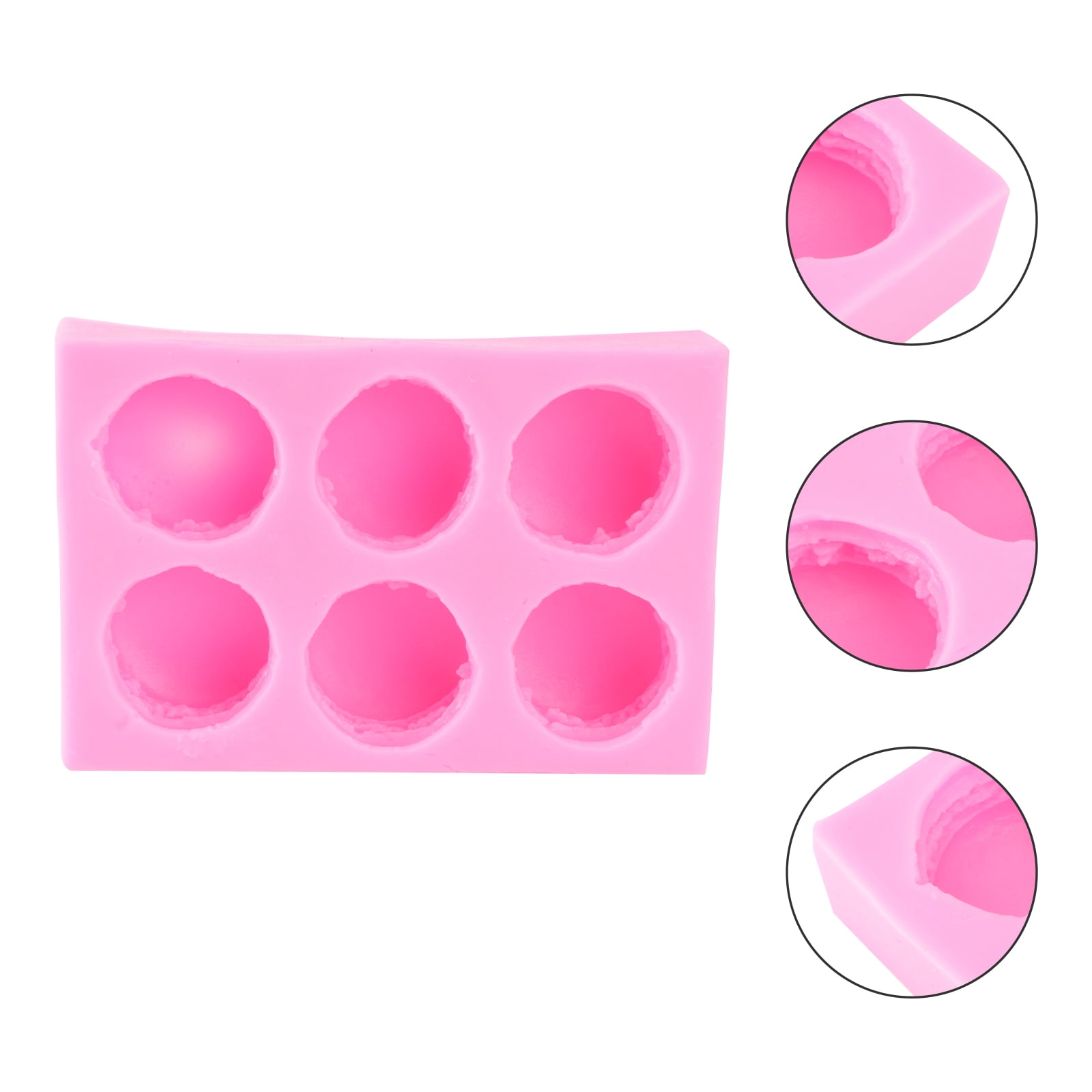 COMPUKAS Fondant Moulds Silicone Macaron Mold Rosy 1Set - Walmart.com