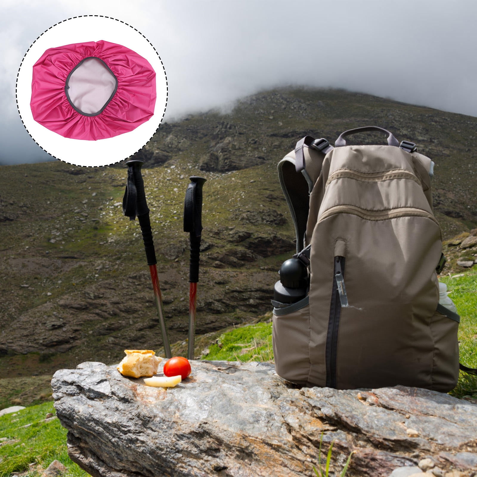 WHAMVOX Rosy Waterproof Rain Cover for Backpack Protection with Elastic ...