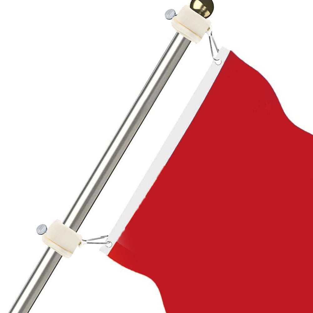 WHAMVOX Rotating Flag Pole Clip 2Pcs Beige Color for Secure Attachment ...