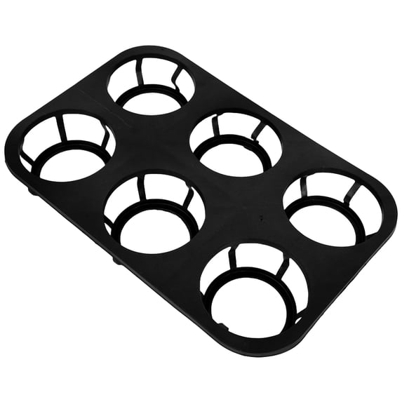 WHAMVOX Round Nursery Pots Tray 6 Cell Plants Pot Carry Holder And ...