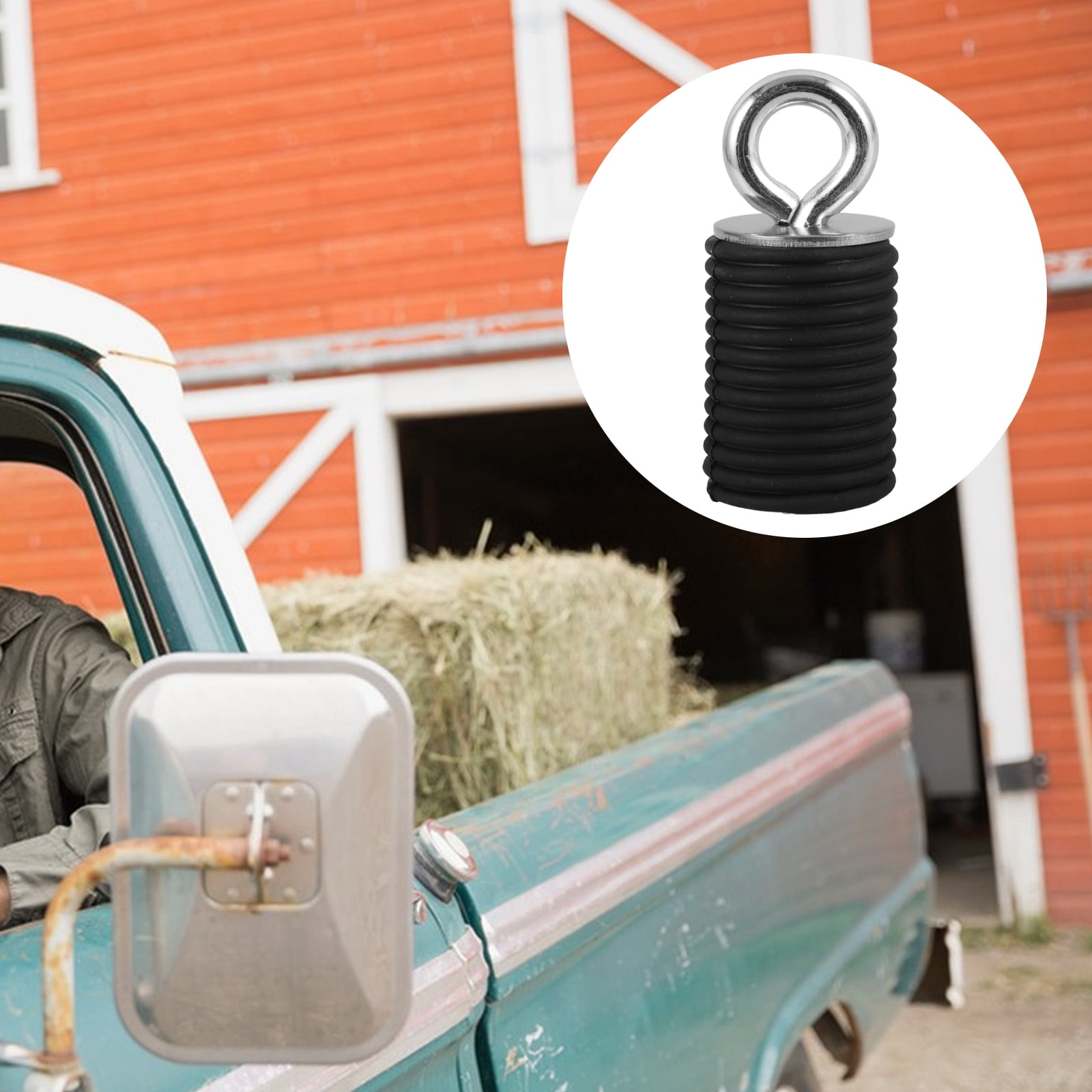 WHAMVOX Rubber Tie-down Anchors ATV Bed for Rope Fixing Buckles Black ...