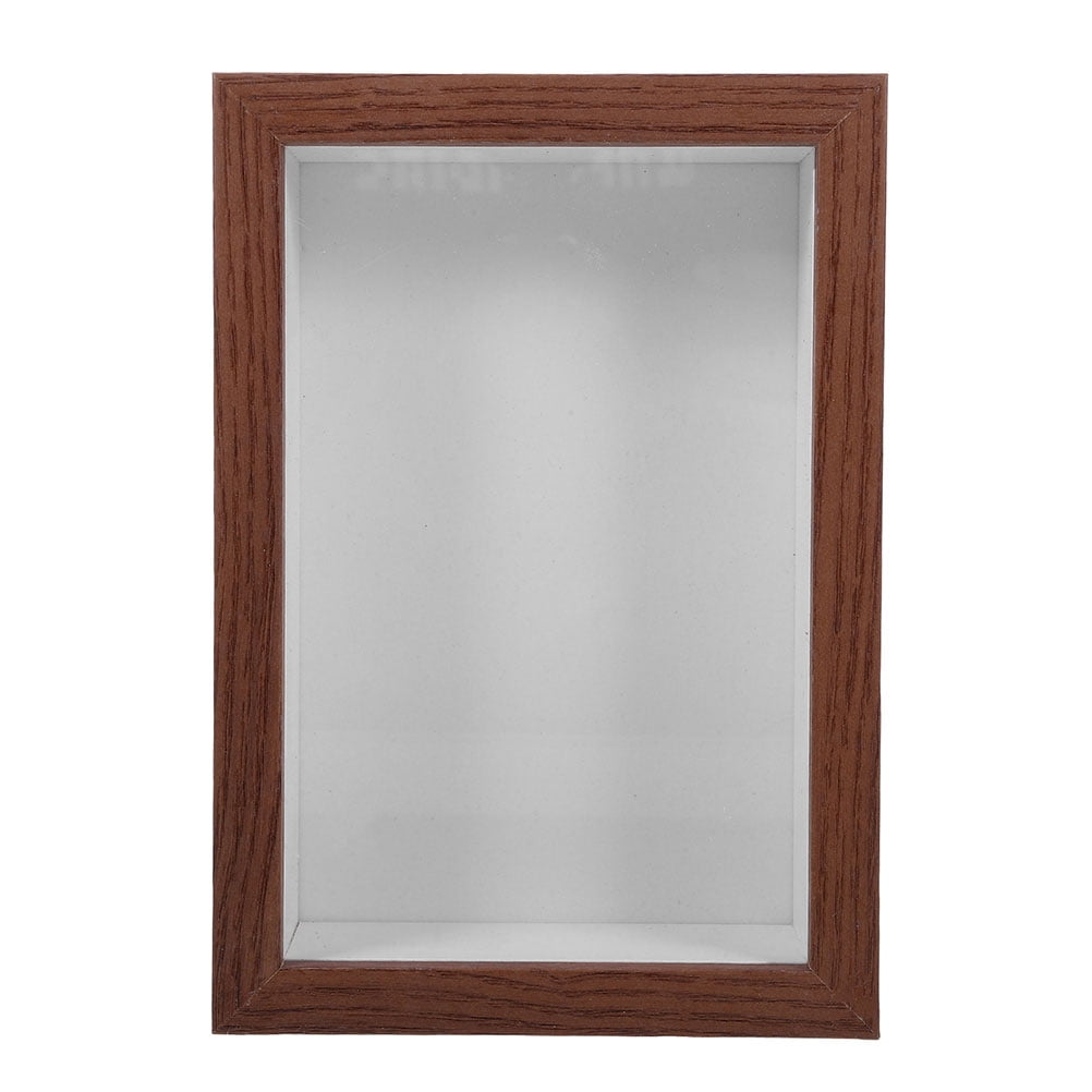 WHAMVOX Shadow Photo Frame Wood Dried Flower Storage Box Empty Dried ...