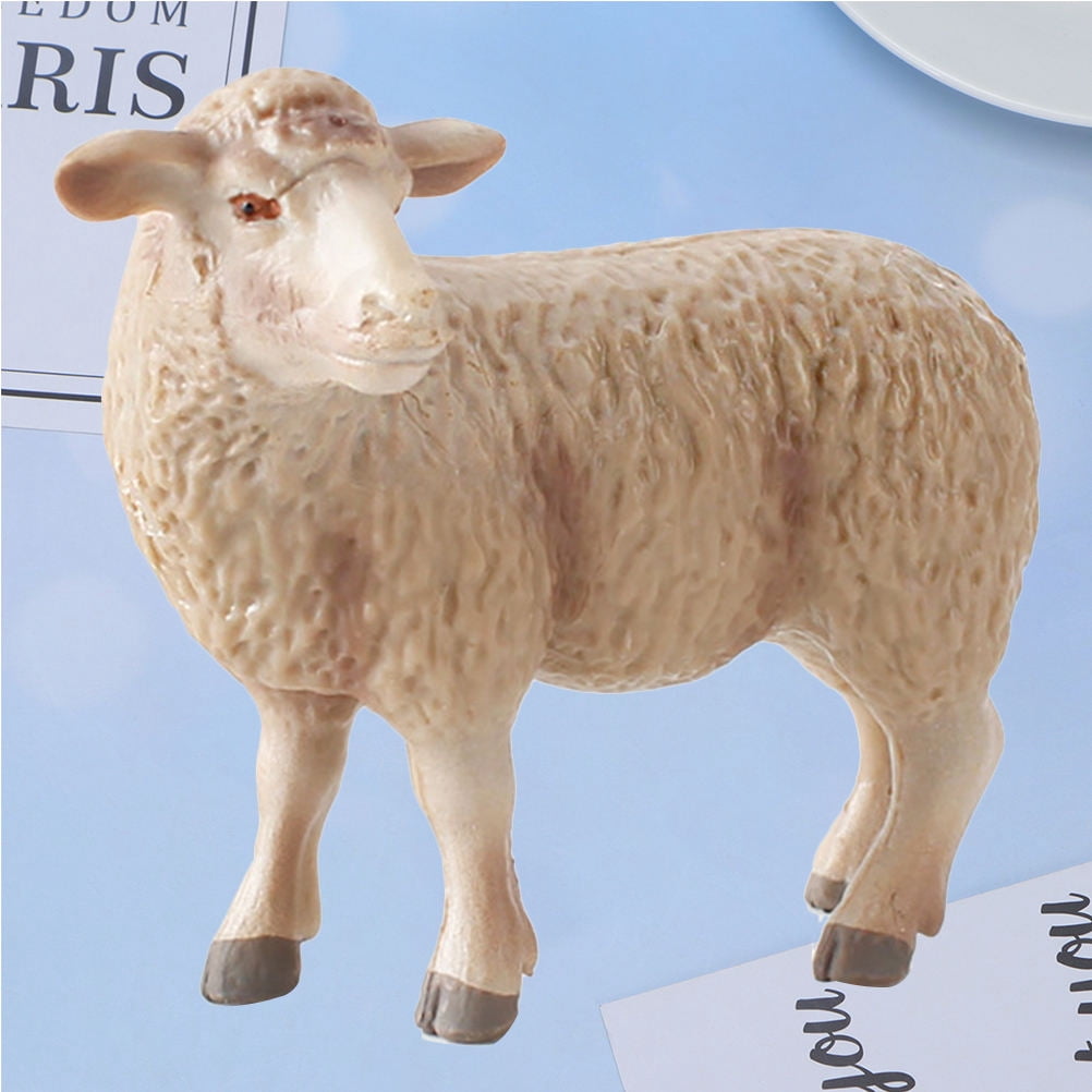 WHAMVOX Sheep Miniatures Baby Imitation Ornament Model Toy Educational ...
