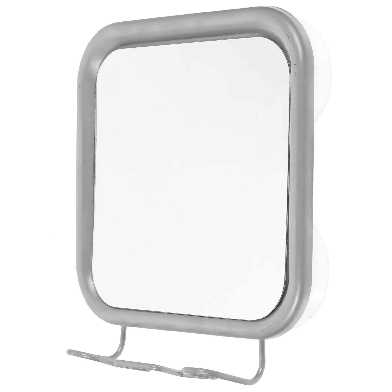WHAMVOX Shower Shaving Mirror Suction Cup Hook Makeup Silver High ...