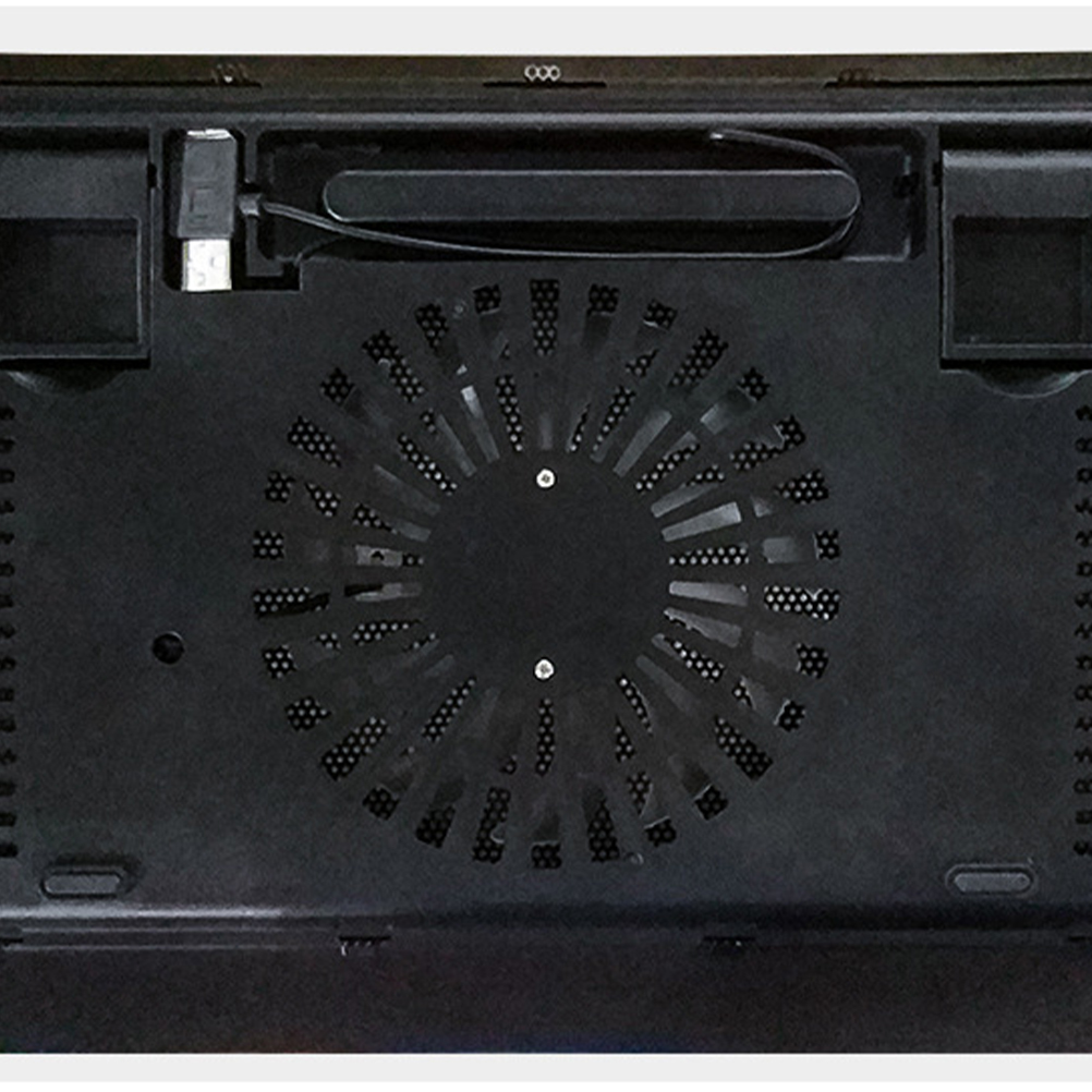 WHAMVOX Silent 14 inch USB Laptop Cooling Mat Tilted Lighting Cooler ...