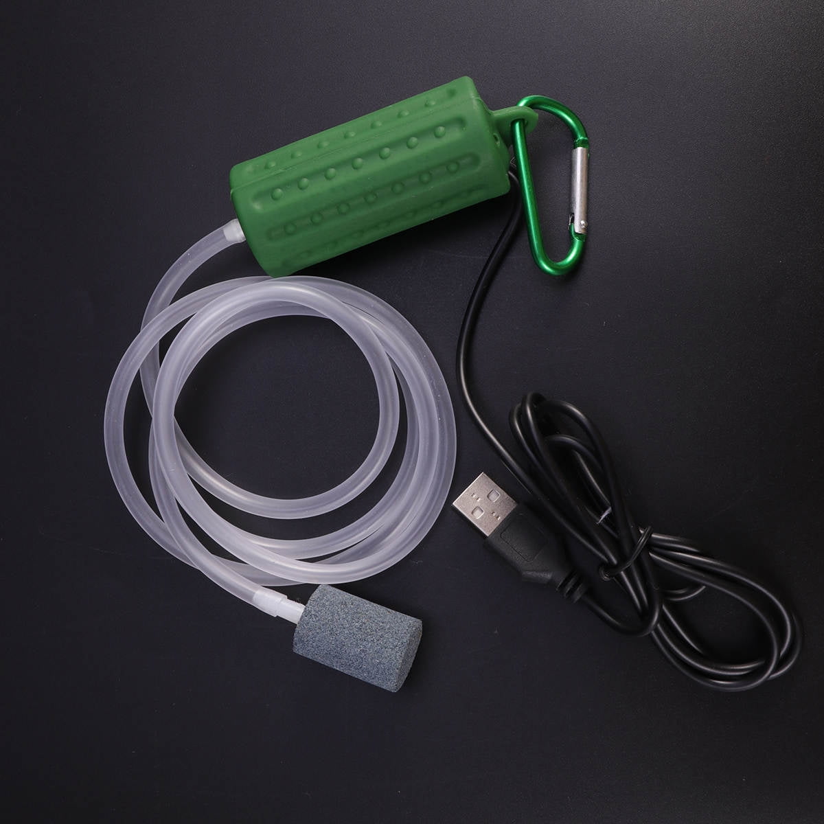 WHAMVOX Silent USB Small Air Bubble Disk Stone Aerator Aquarium Fish ...