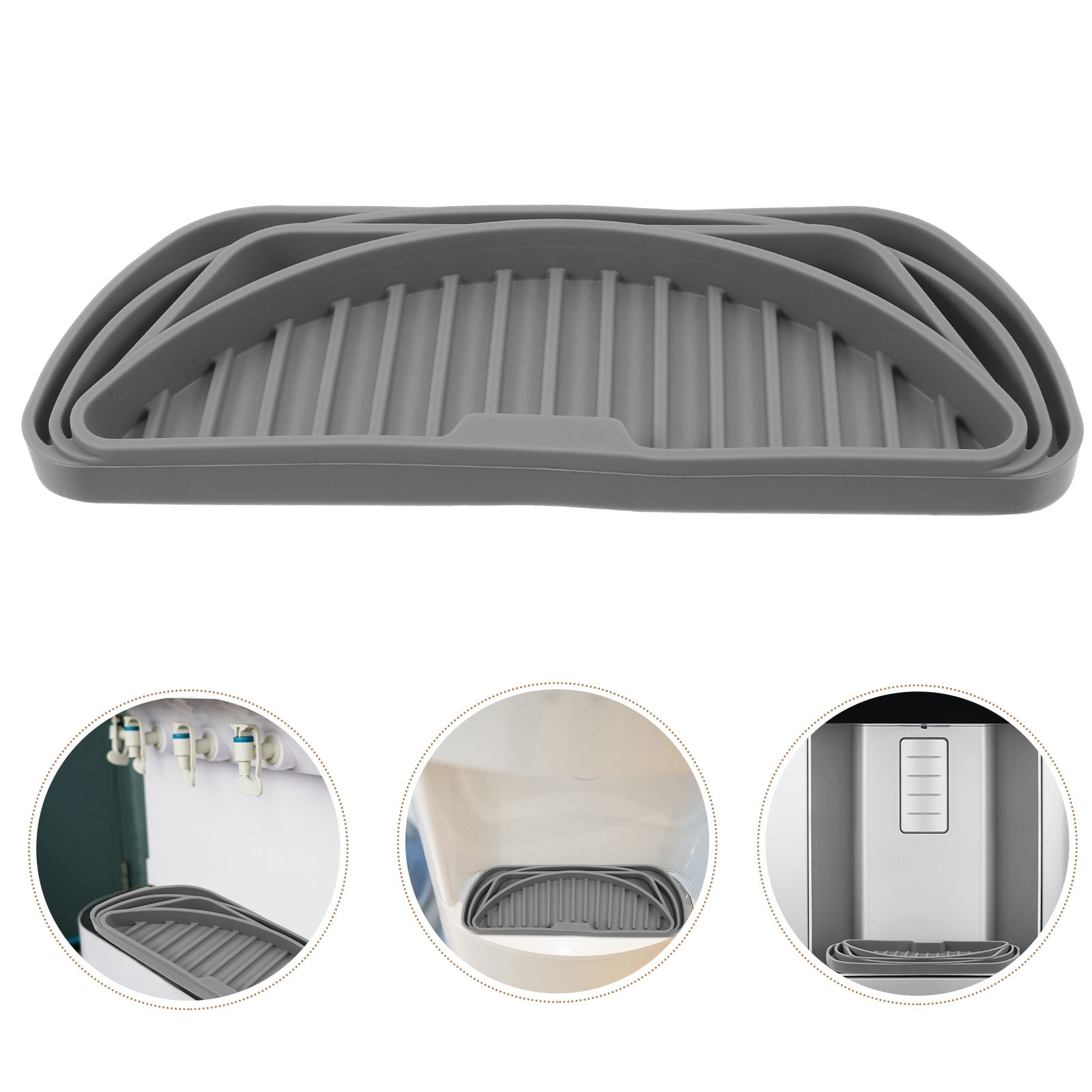 WHAMVOX Silicone Refrigerator Drip Tray Catcher Protects Ice And Water ...