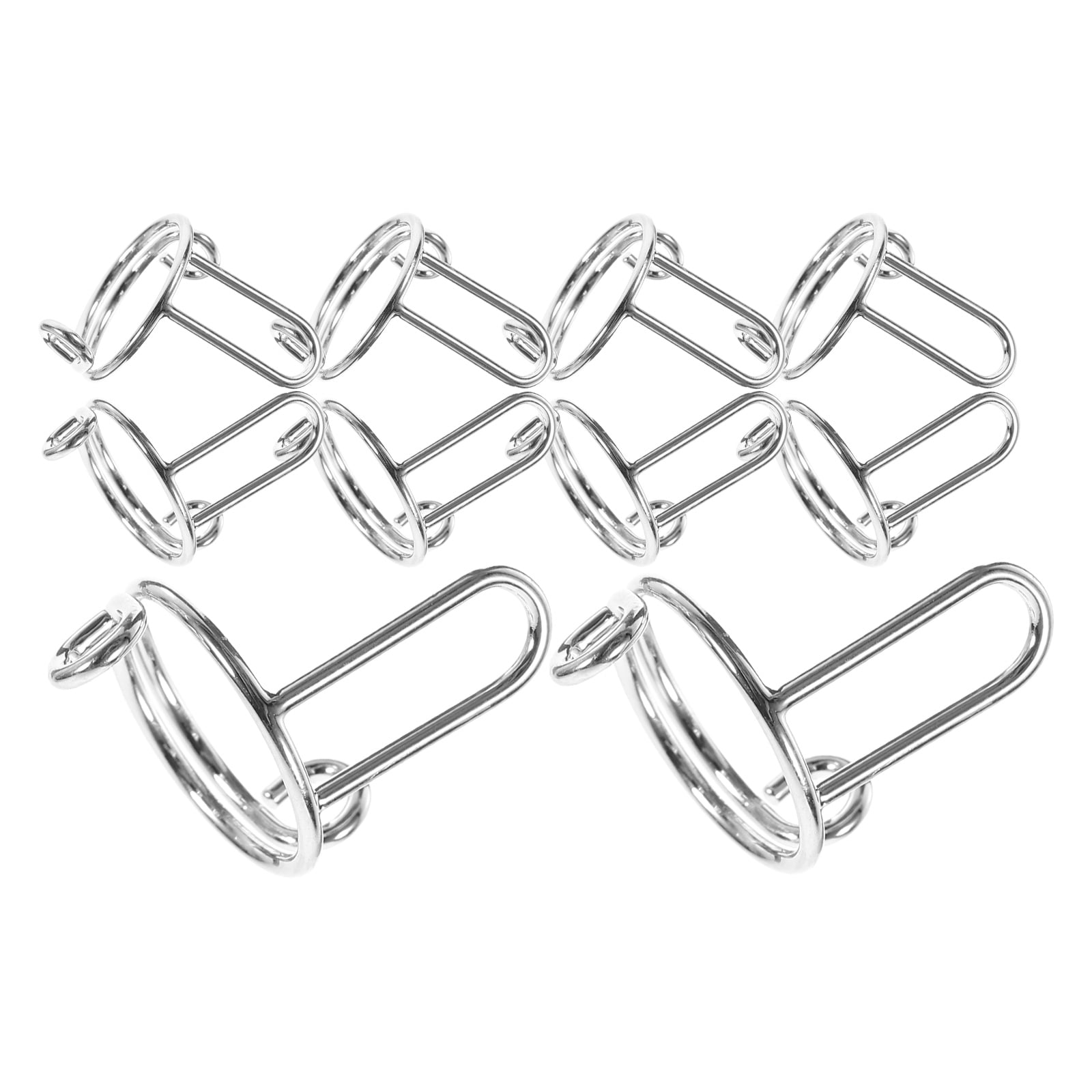 WHAMVOX Silver Adjustable Nail Rings for Women 10 Piece Set Copper ...