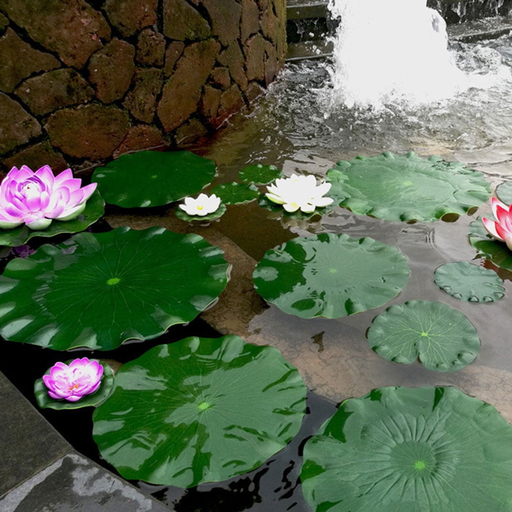 WHAMVOX Simulated Lotus Leaf Artificial Lily Pads for Realistic Green ...