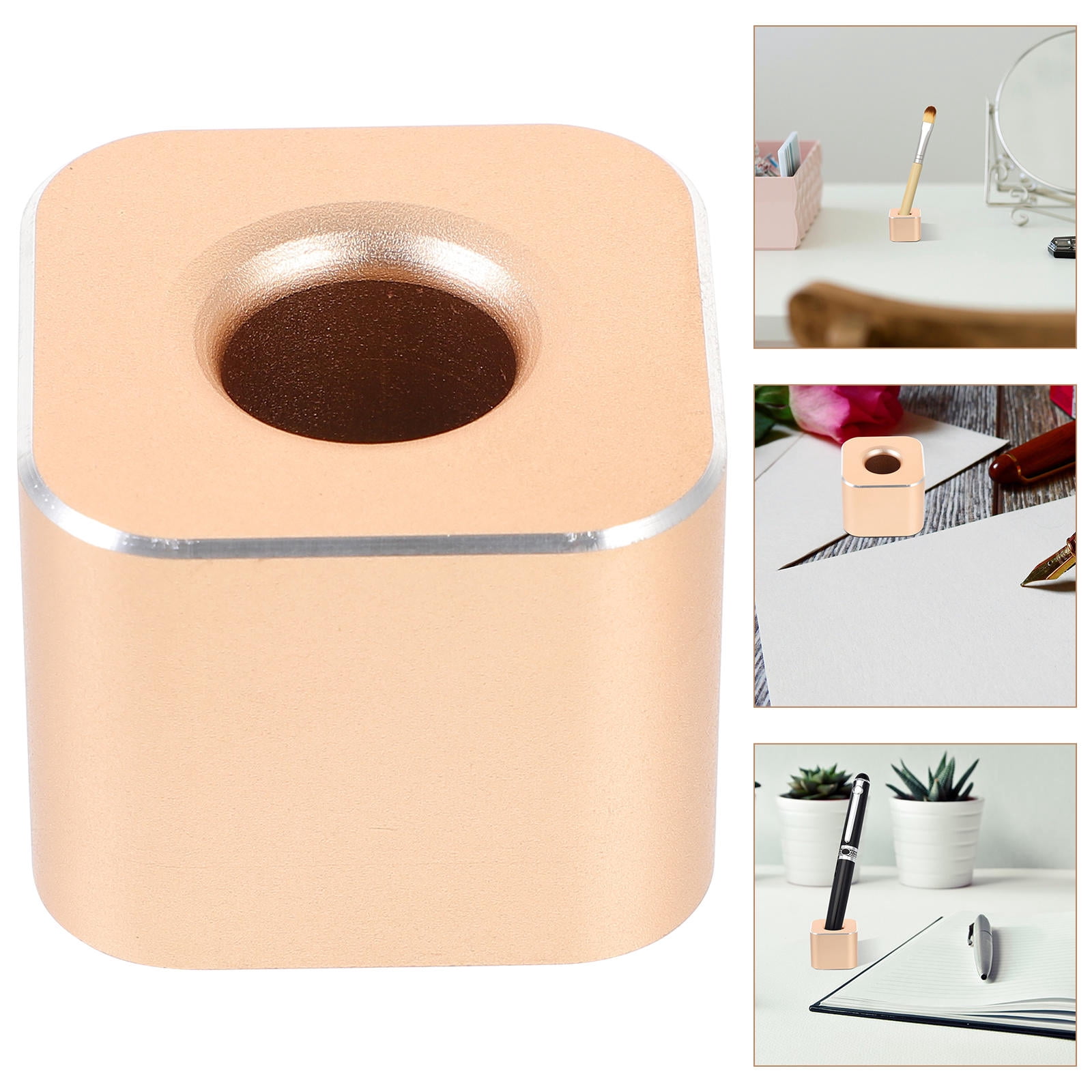 WHAMVOX Single Pen Stand for Desk Holder Organizer Square Student ...