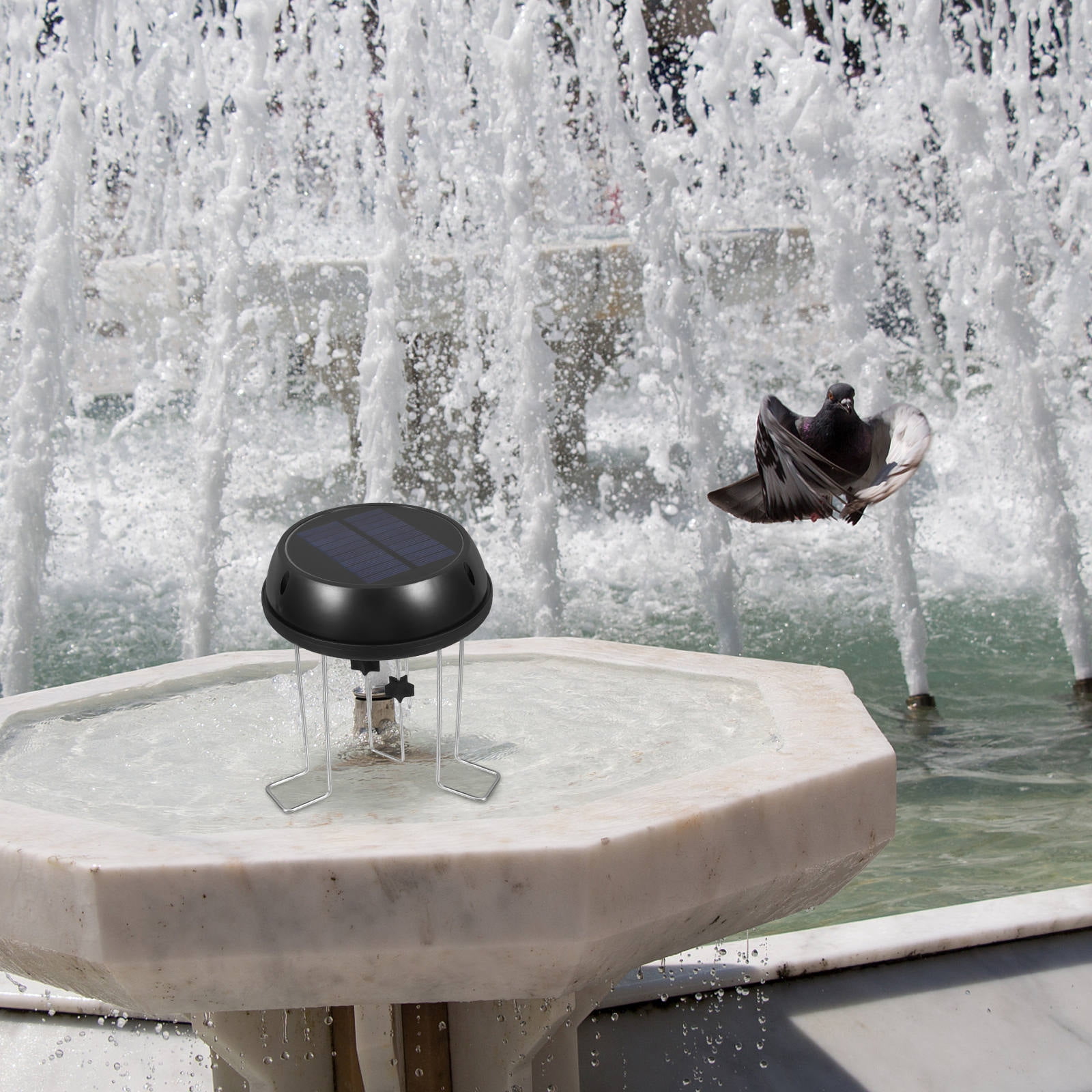 WHAMVOX Solar Bird Bath Mixer for Garden Pond Decoration with Solar ...