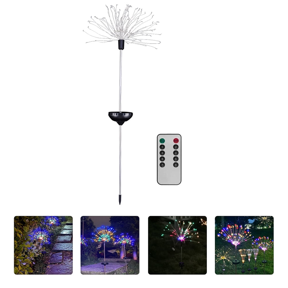 WHAMVOX Solar Firework Light Patio Power Lights for Outdoors Colorful ...