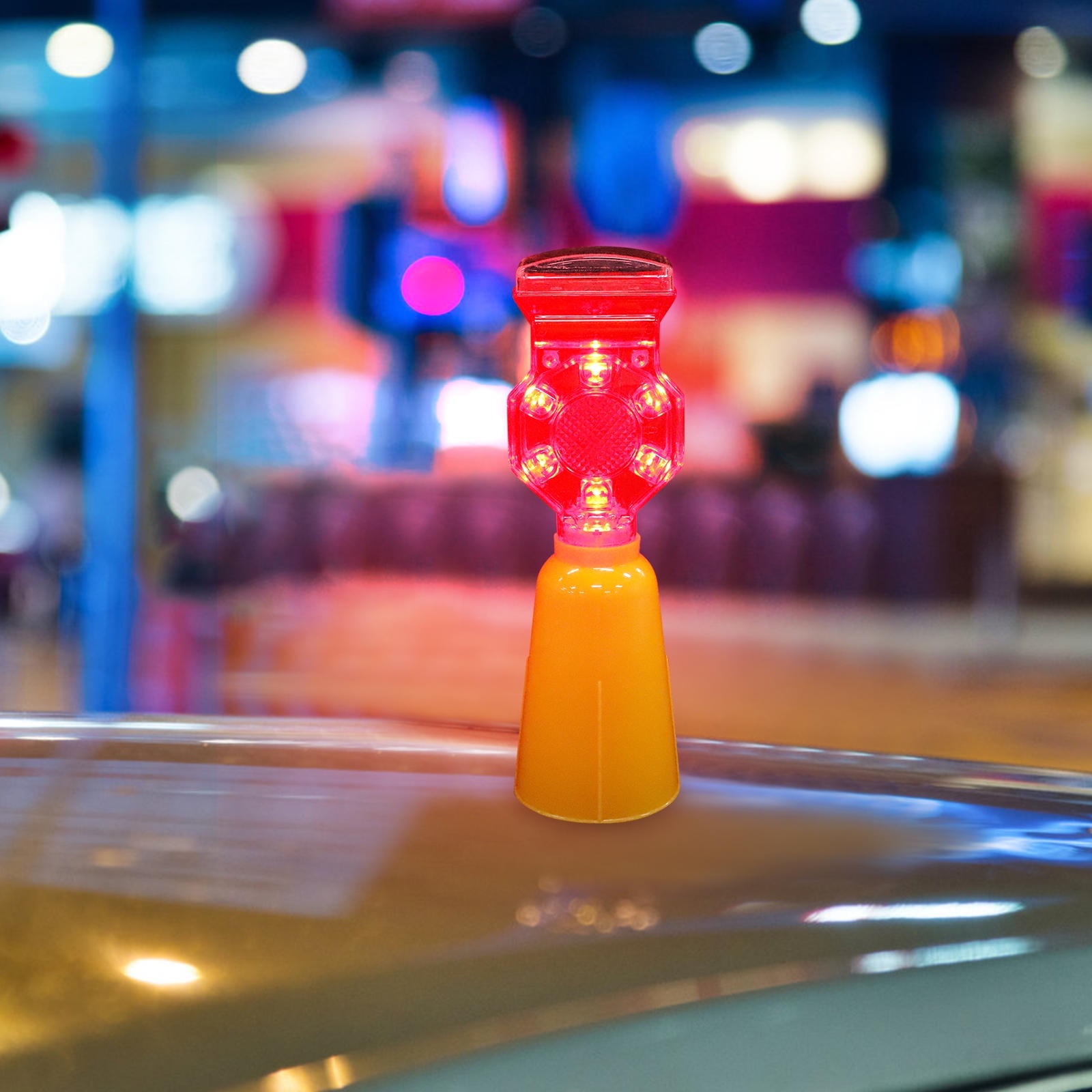 WHAMVOX Solar Strobe Warning Light Flashing Lights Signal Maintenance ...