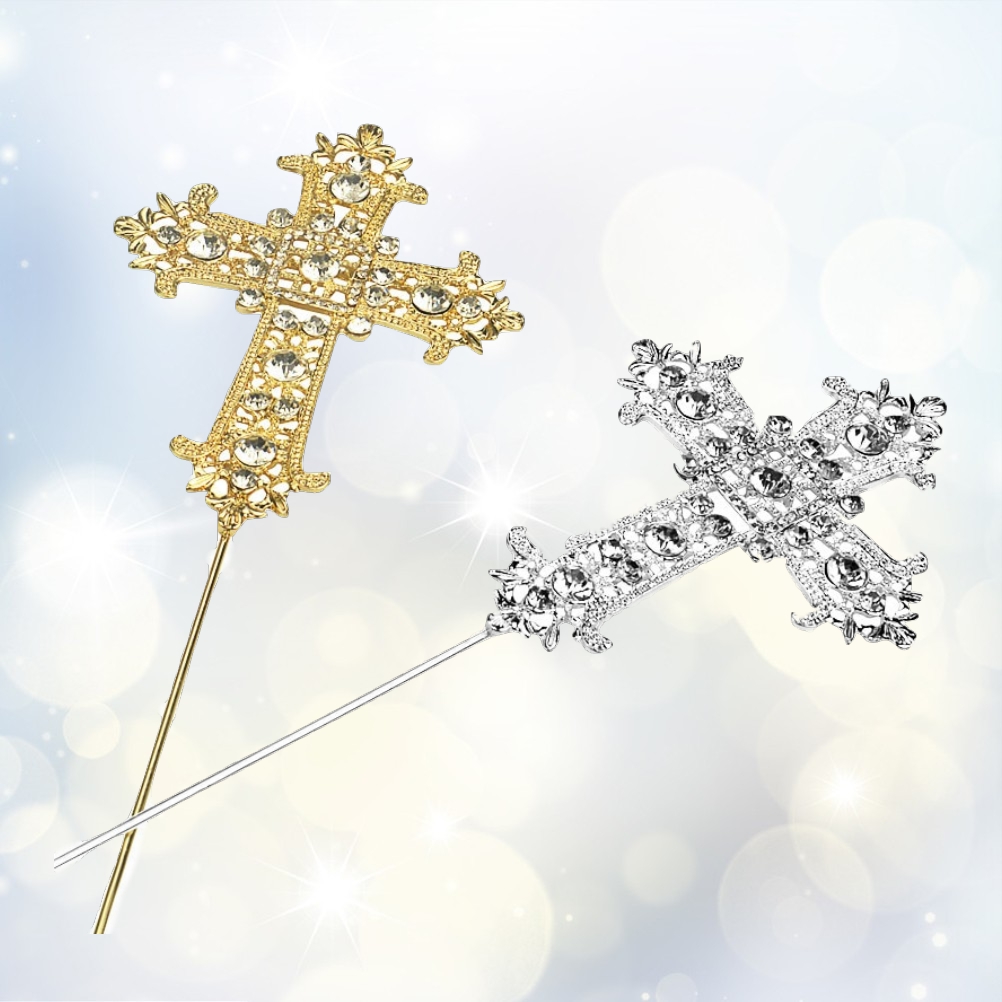 WHAMVOX Sparkly Cake Topper Toppers Wedding Communion Decorations ...