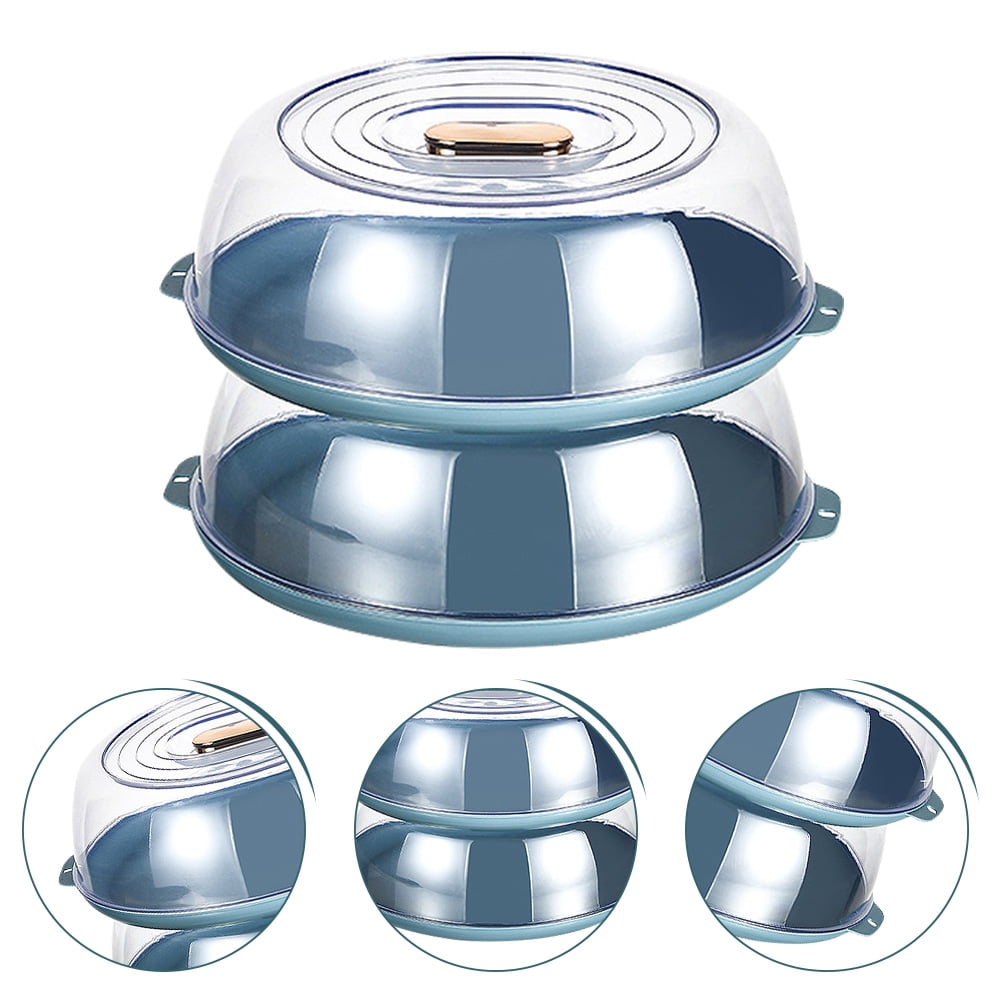 WHAMVOX Splatter Cover Food Dust Double Tier Plate Lid Layer - Walmart ...