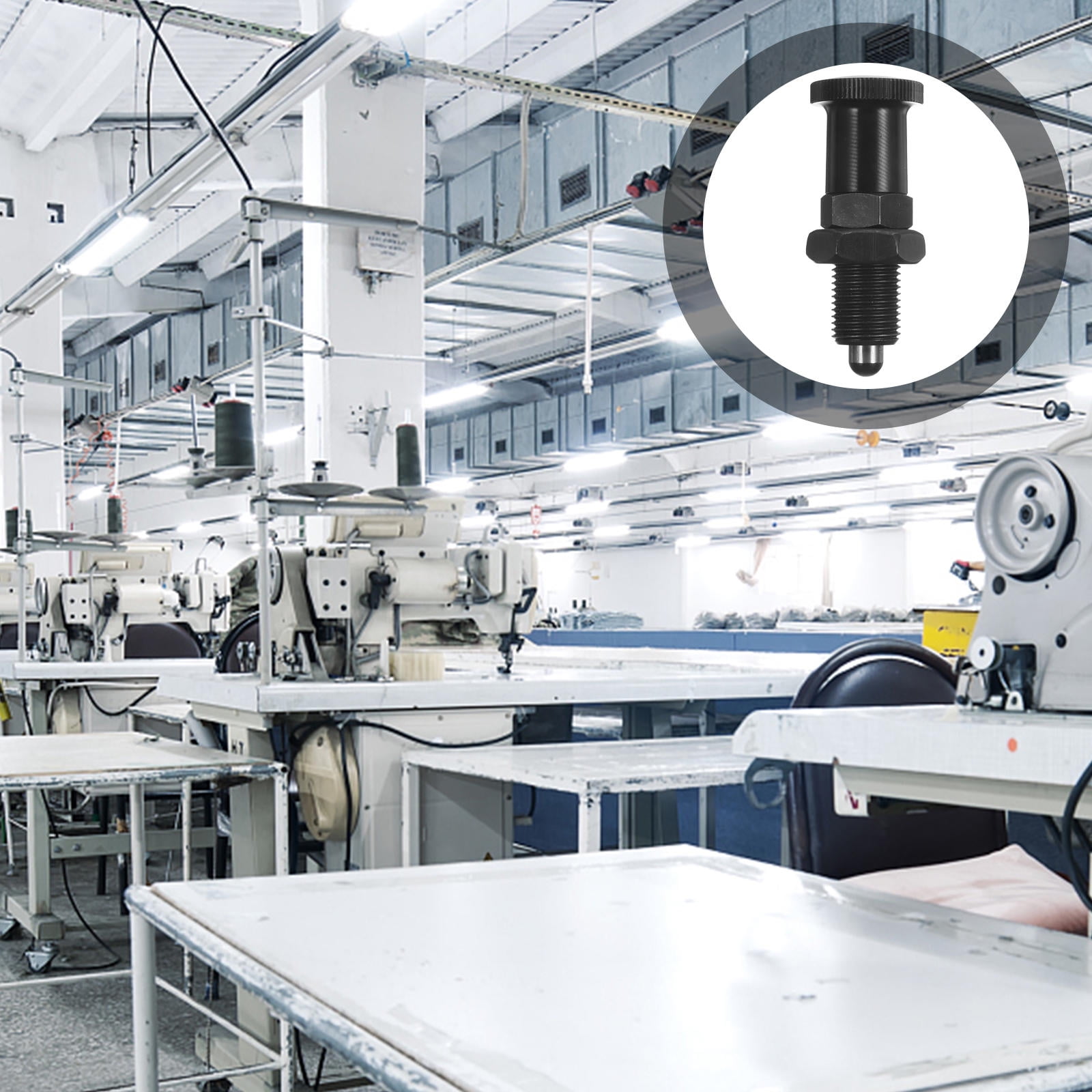 WHAMVOX Spring Knob Plunger Made of Alloy Black Color for Industry Use ...