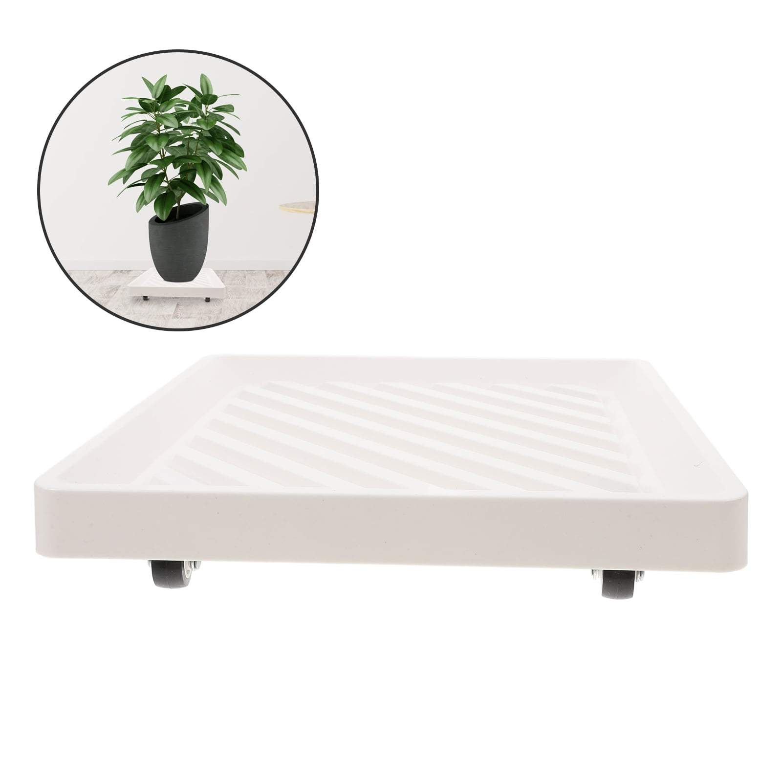 WHAMVOX Square Plant Dolly With Casters Rolling Planter Base Heavy Duty ...