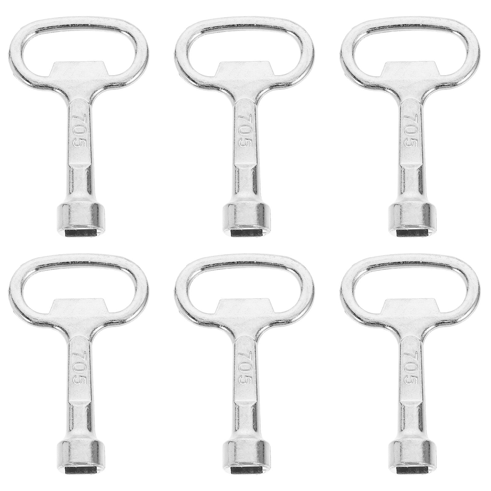 WHAMVOX Square Trash Can Key 6pcs Metal Key For Community Rubbish Bin ...