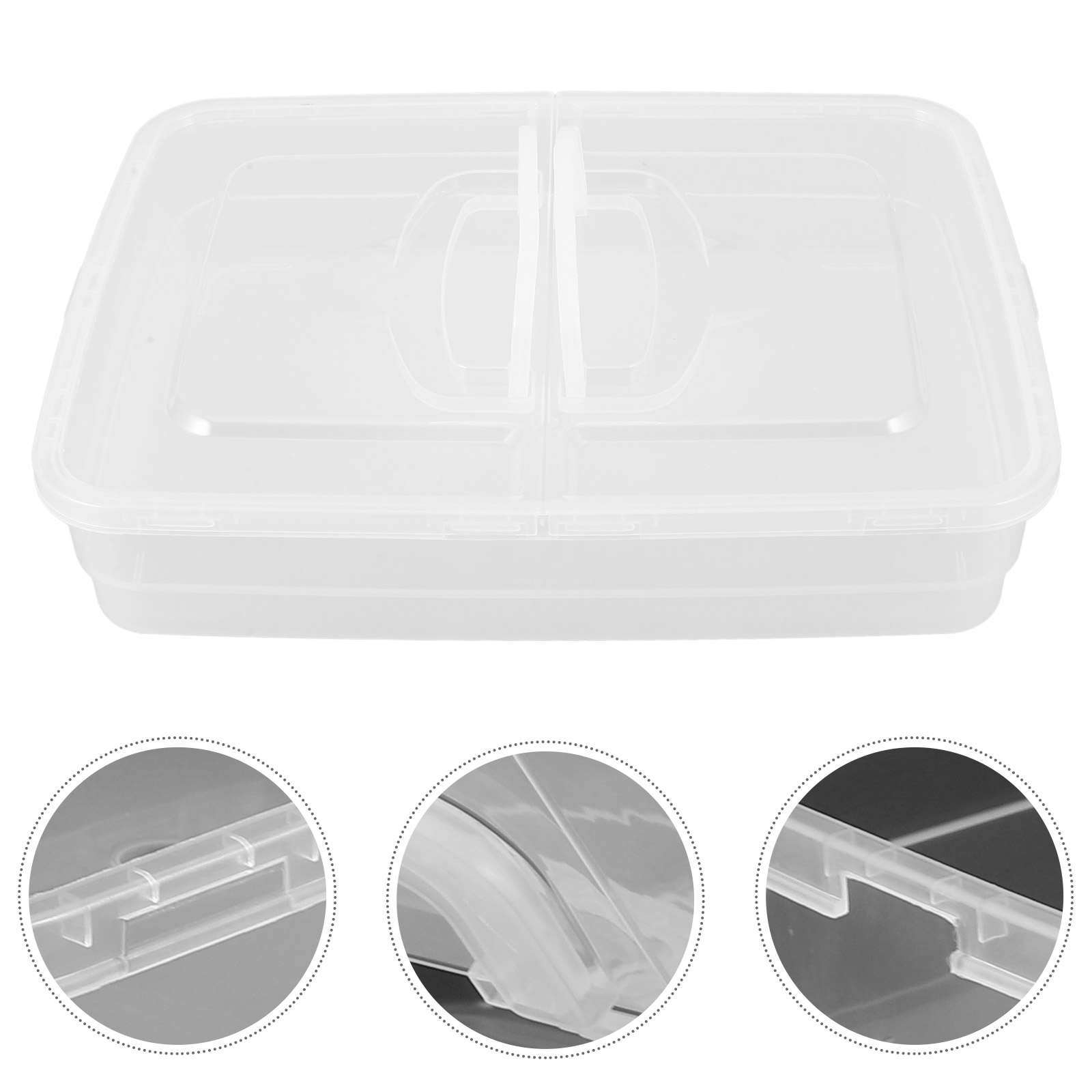WHAMVOX Stackable Pizza Dough Proofing Box With Lid And Handle Bread ...