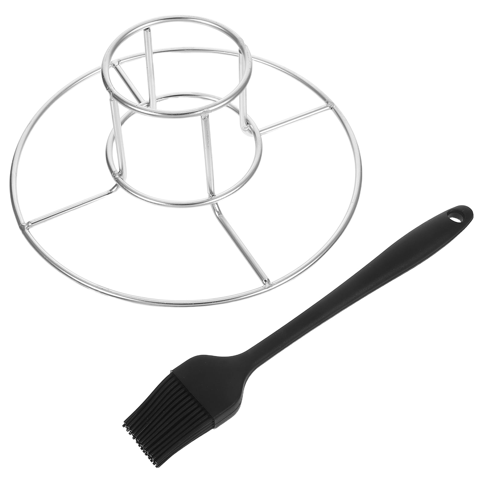 WHAMVOX Stainless Steel Beer Can Chicken Rack for Kitchen Use with ...