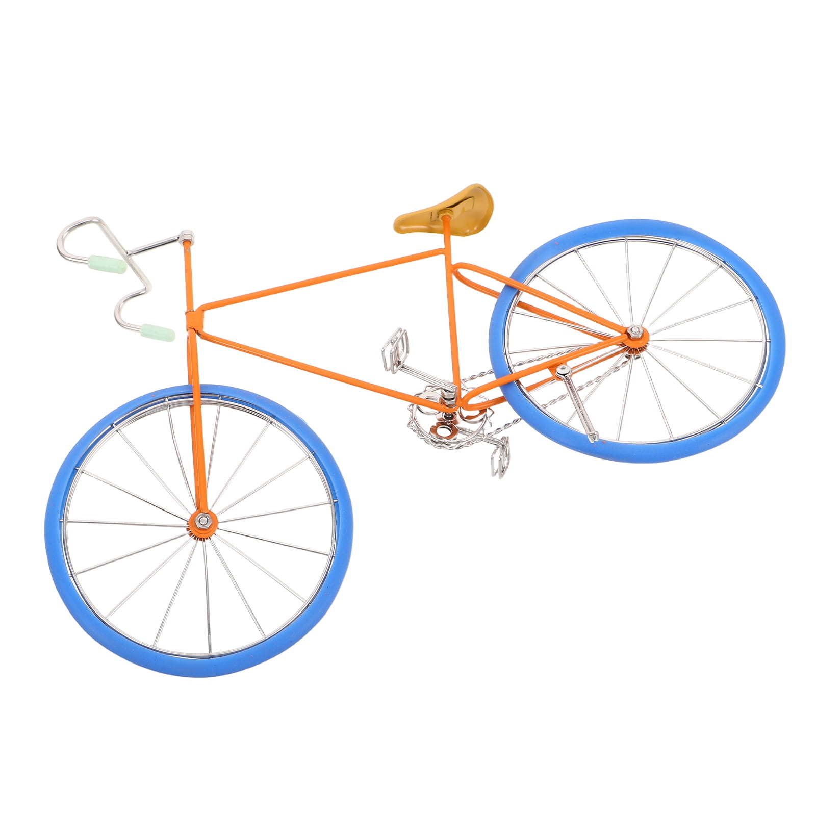 WHAMVOX Stainless Steel Bikes Sculpture Decorative Bicycle Model ...