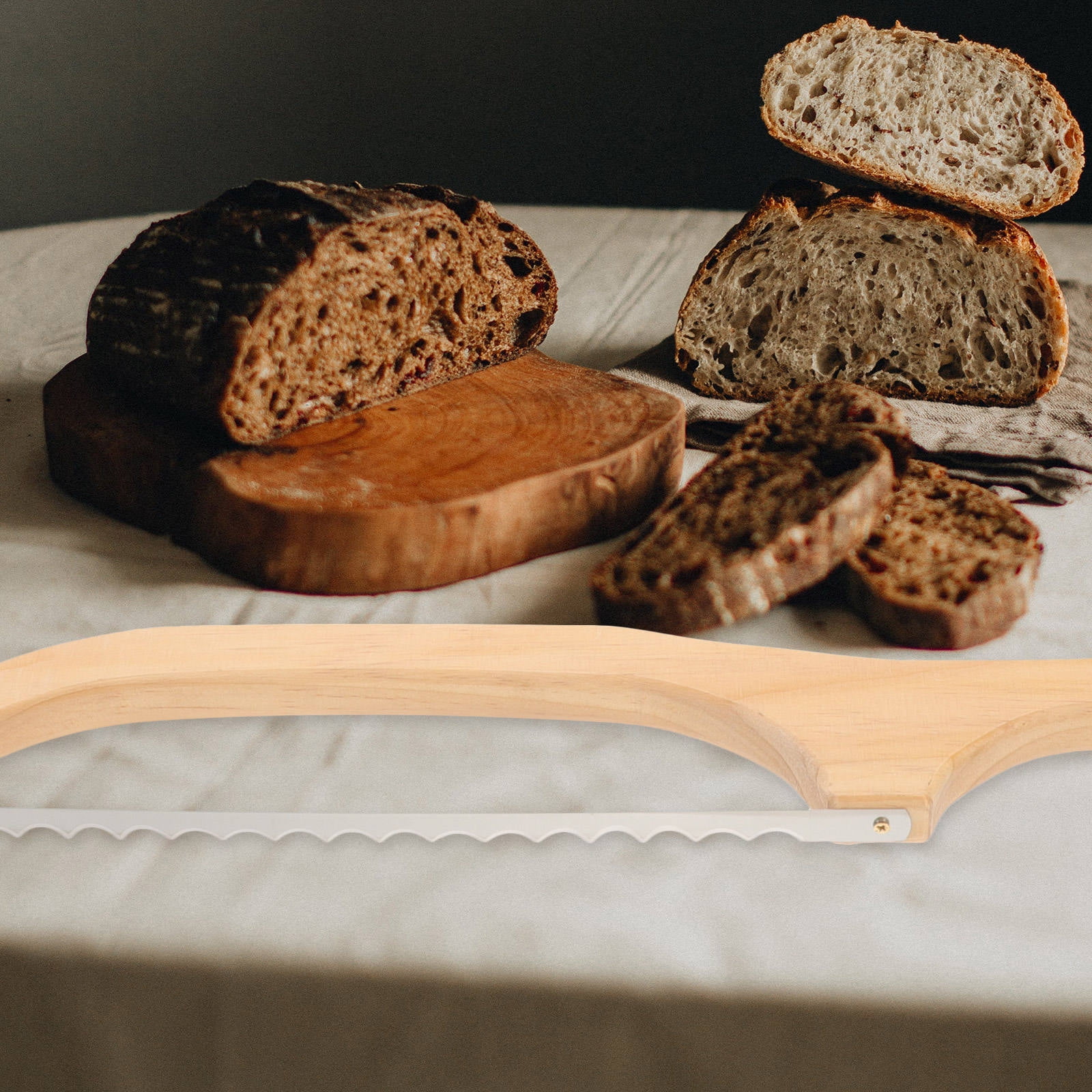 WHAMVOX Stainless Steel Bread Cutter Reusable Baking Bread and Cake ...