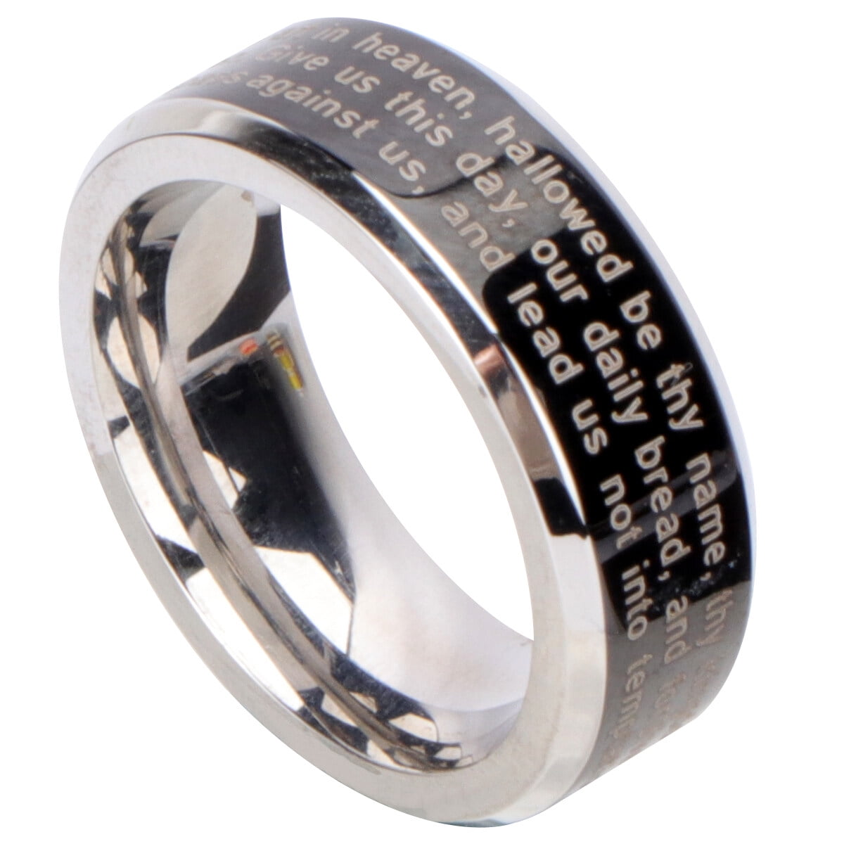 WHAMVOX Stainless Steel Cross Ring Class Orthodox Couples The Rings Man ...