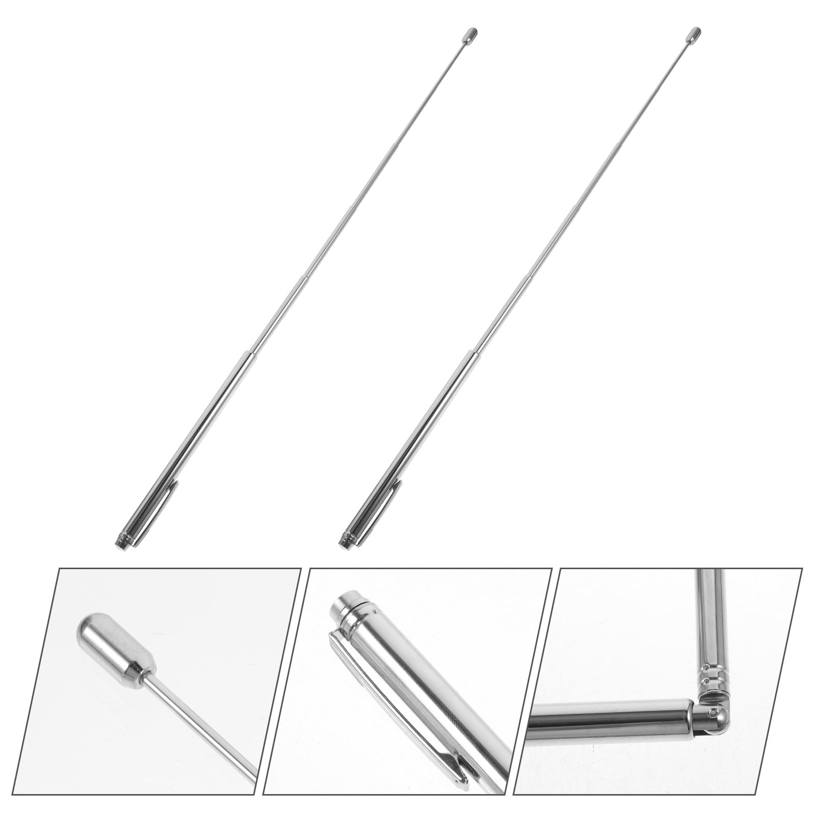 WHAMVOX Stainless Steel Dowsing Rods for Outdoor Use Silver Color ...